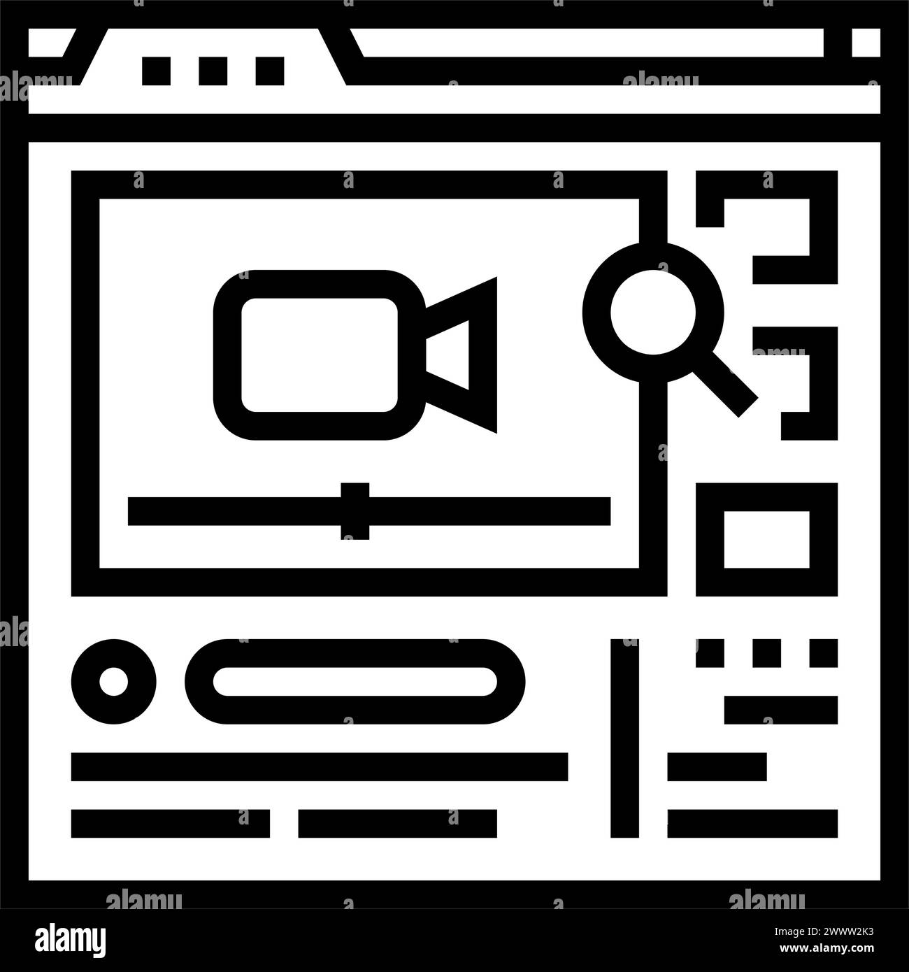 Backlink line icon outline Stock Vector Images - Alamy