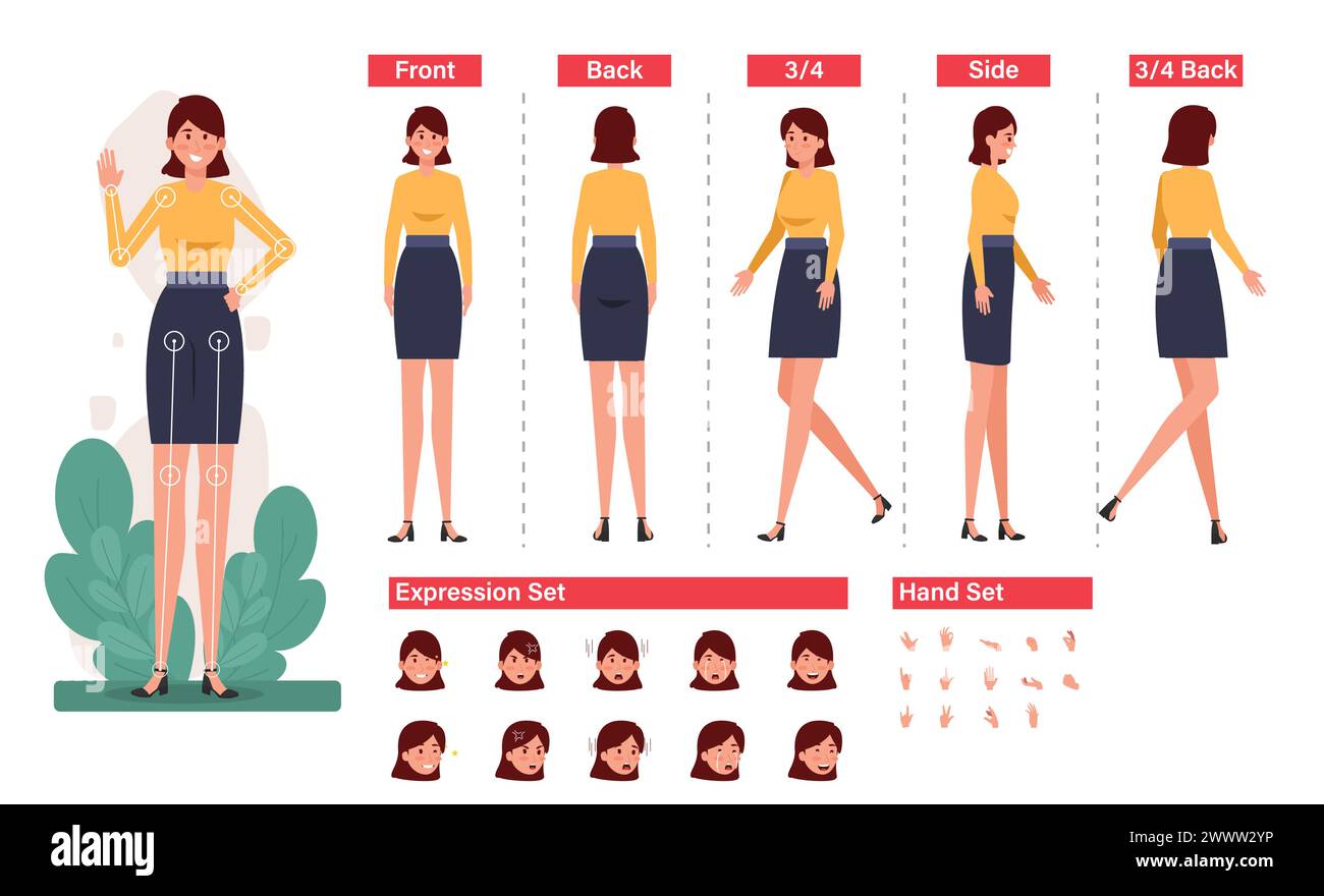 Manager talking female worker Cut Out Stock Images & Pictures - Alamy