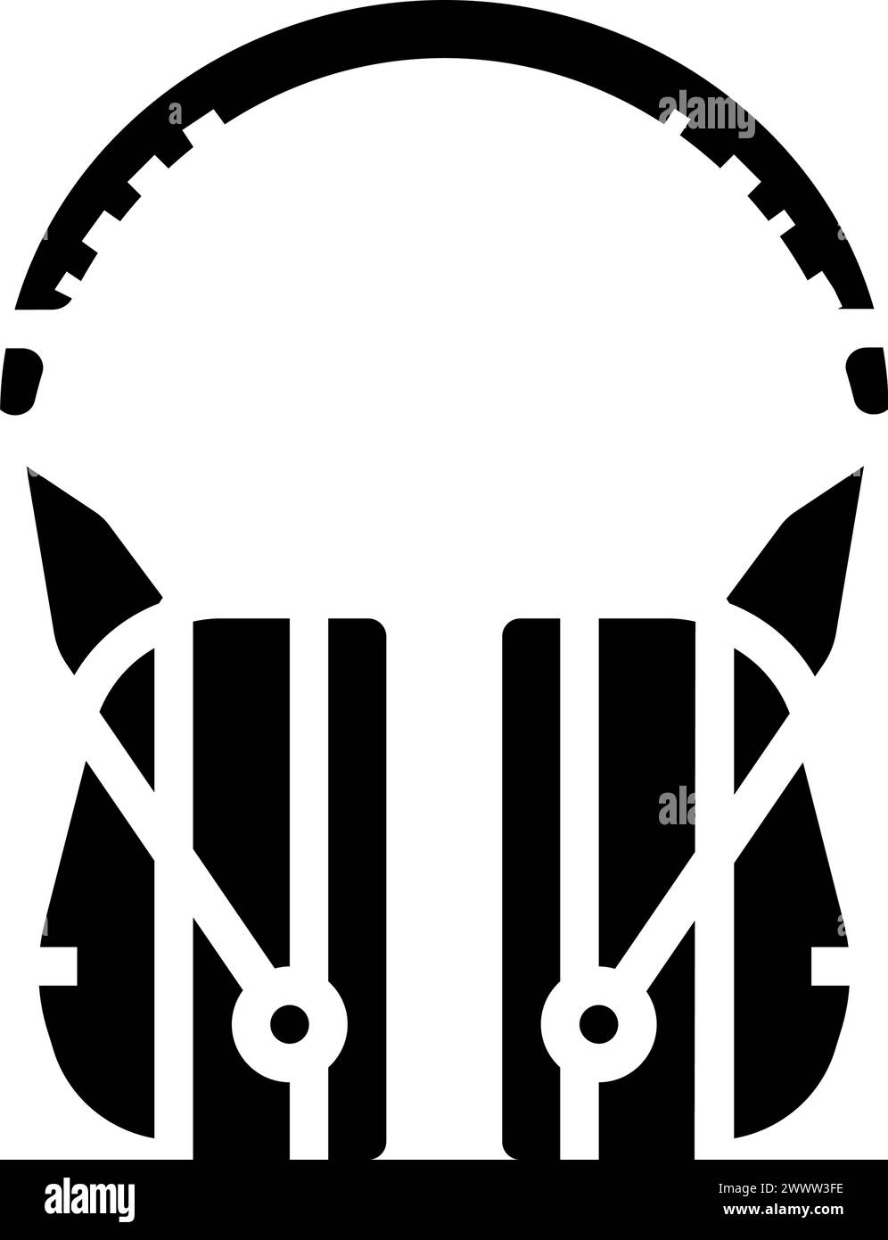 ear protectos ppe protective equipment glyph icon vector illustration ...