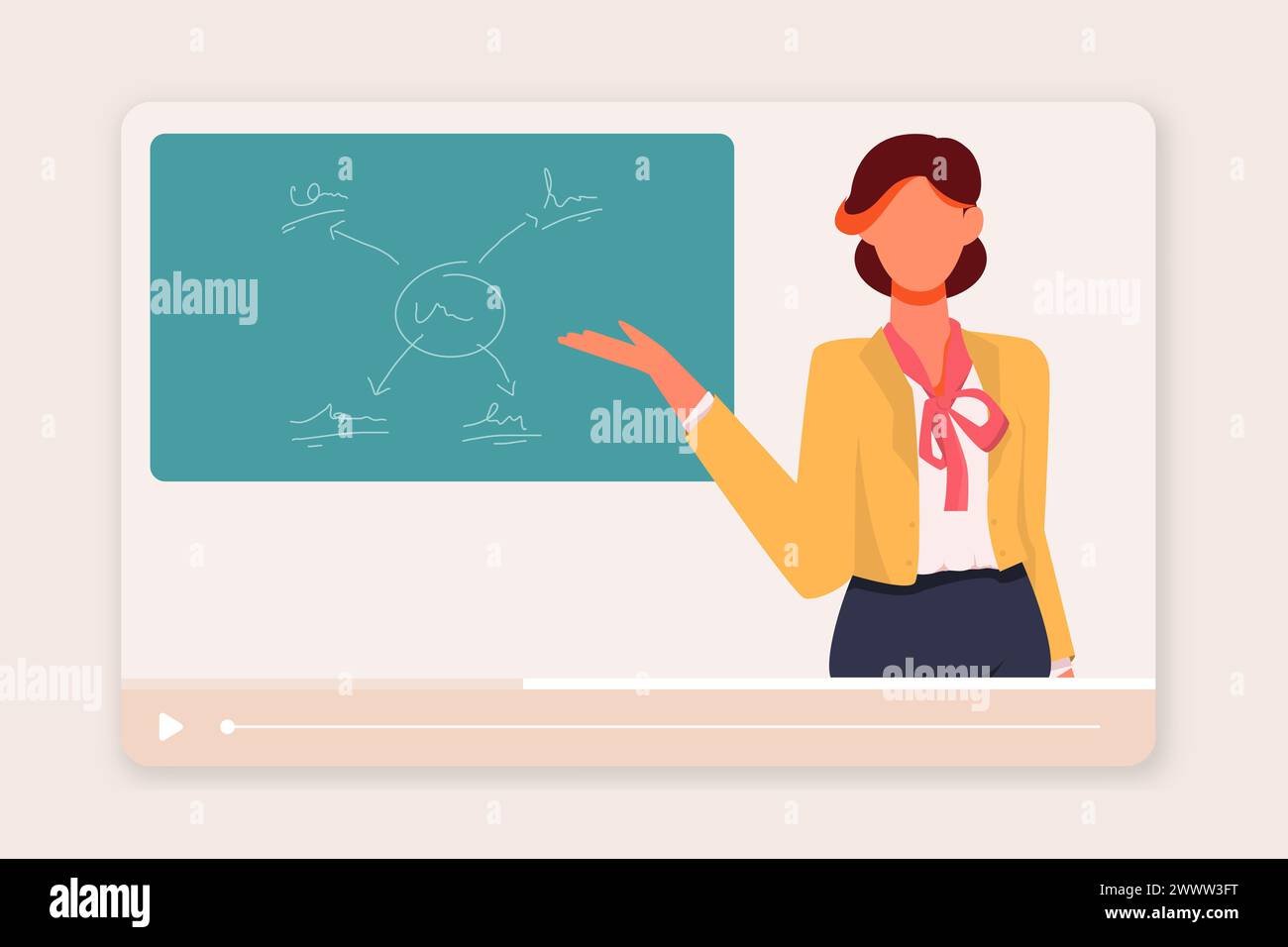 Online education vector concept with confident female character, Vector ...