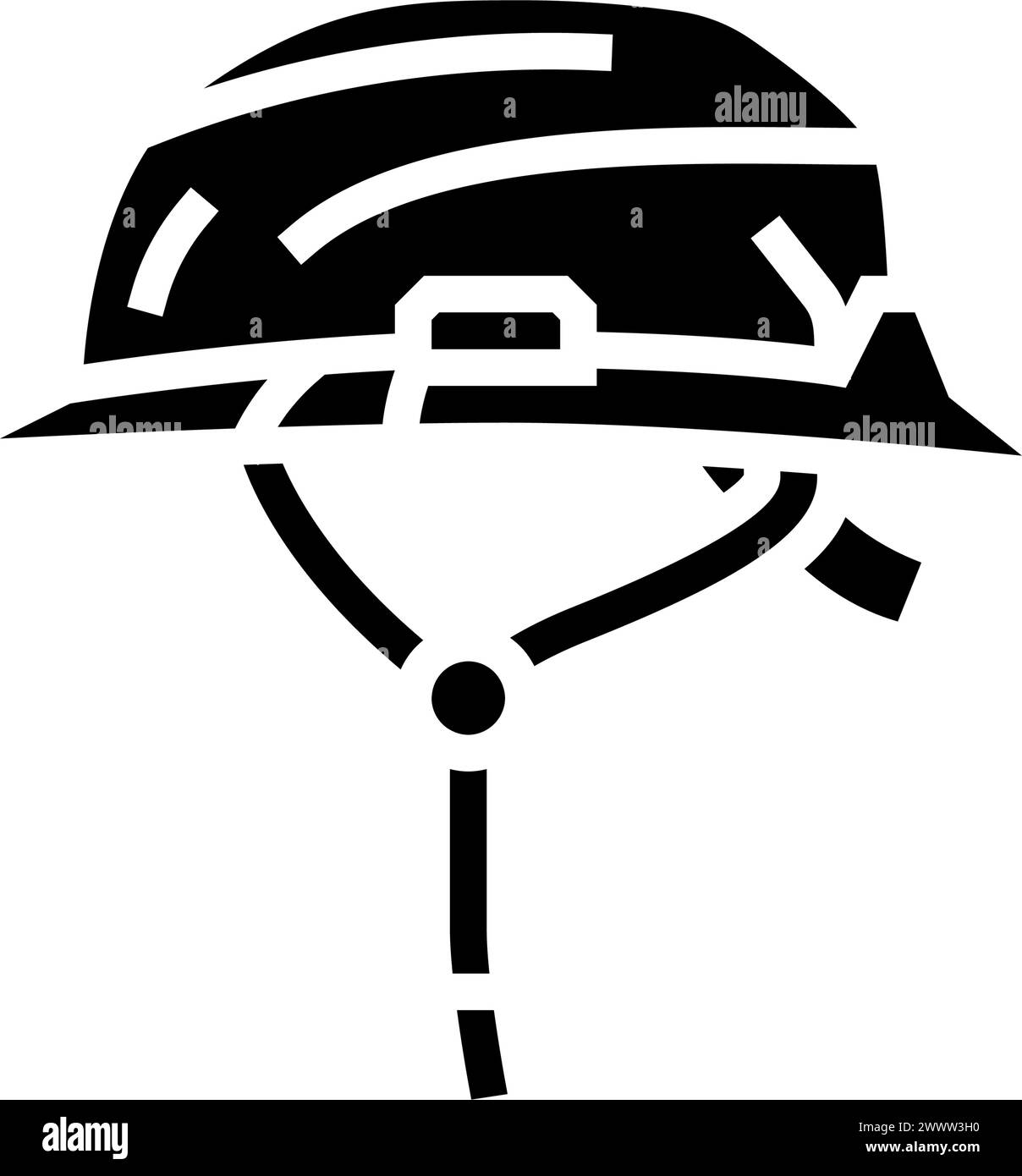 hard hat ppe protective equipment glyph icon vector illustration Stock ...