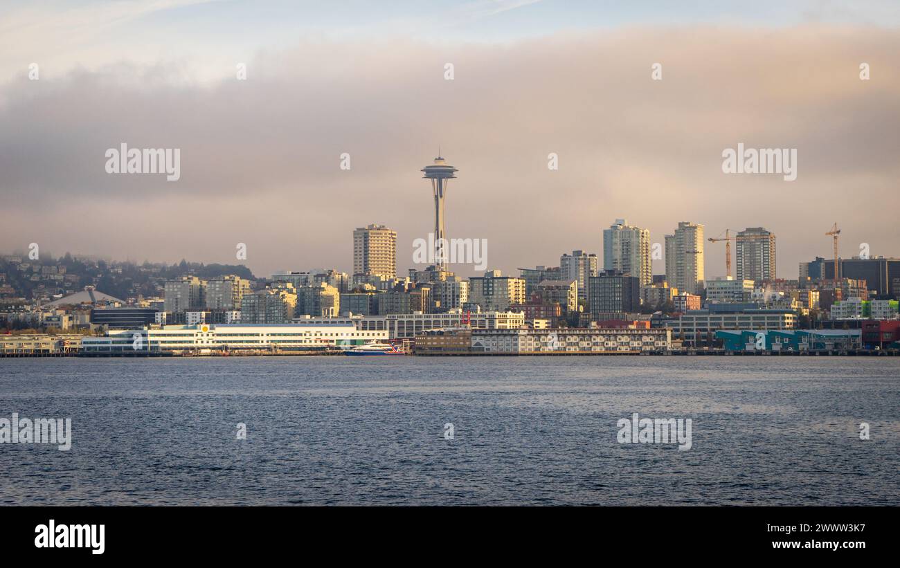 The Space Needle Observation tower in Seattle, Washington, United ...