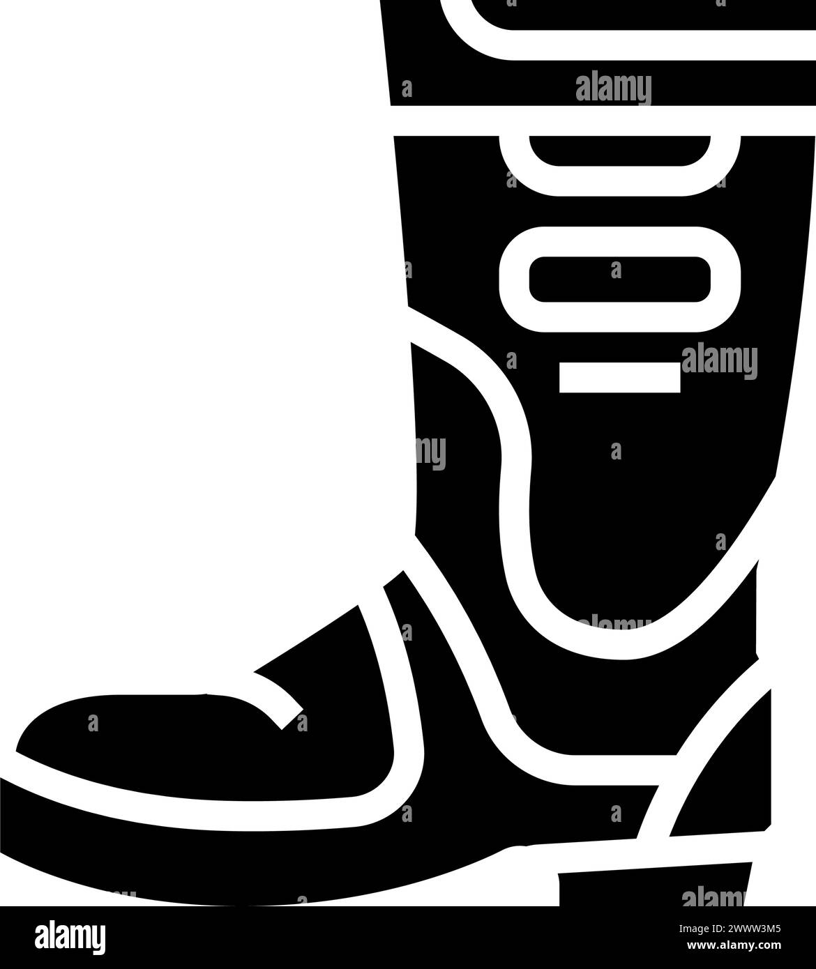safety shoes ppe protective equipment glyph icon vector illustration ...
