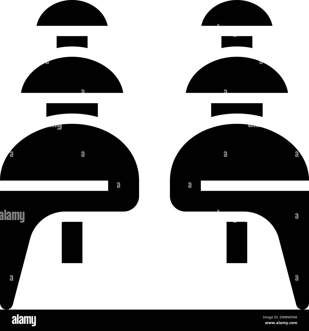 ear plugs ppe protective equipment glyph icon vector illustration Stock ...