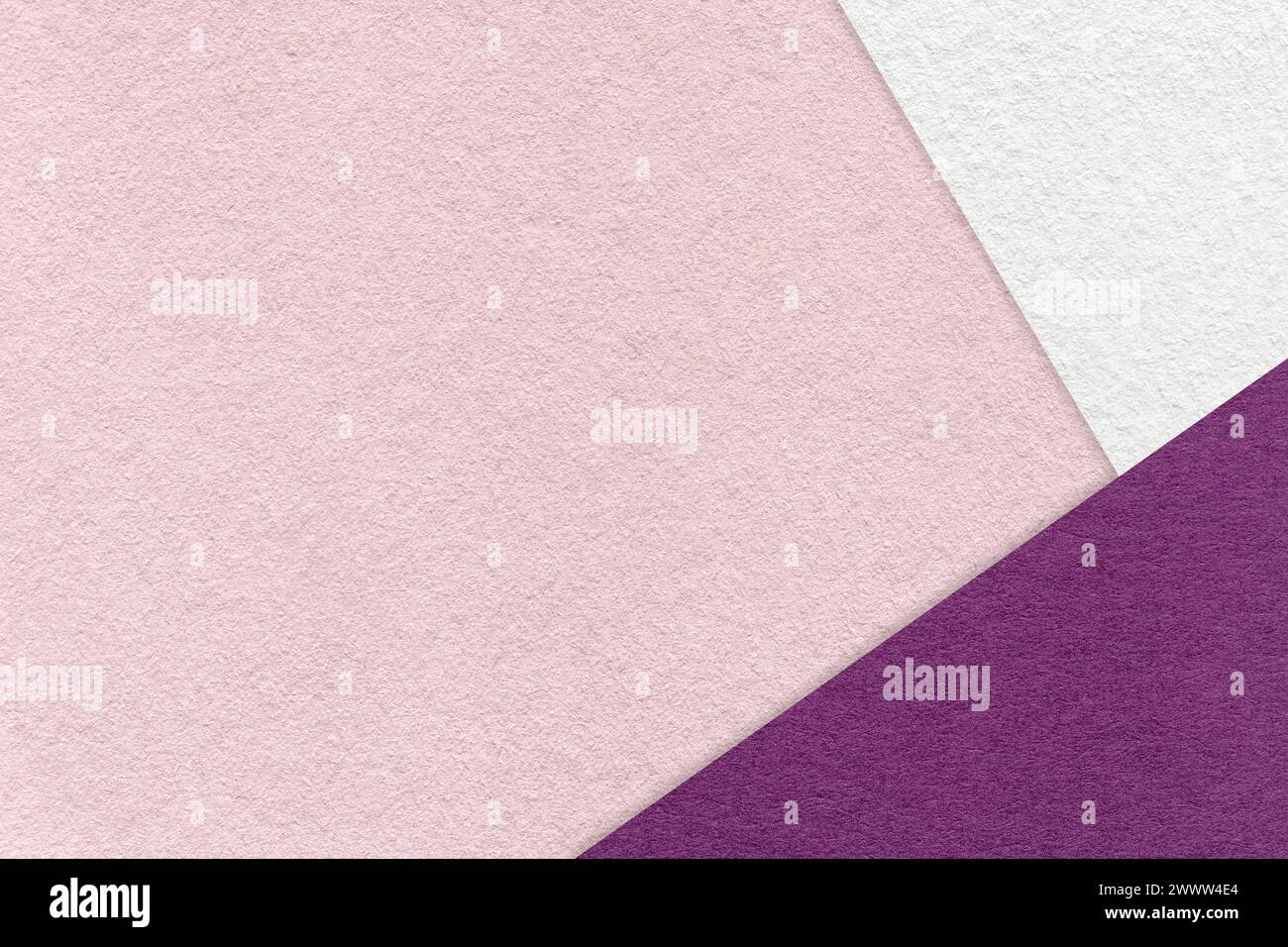 Texture of craft light pink color paper background with white and ...