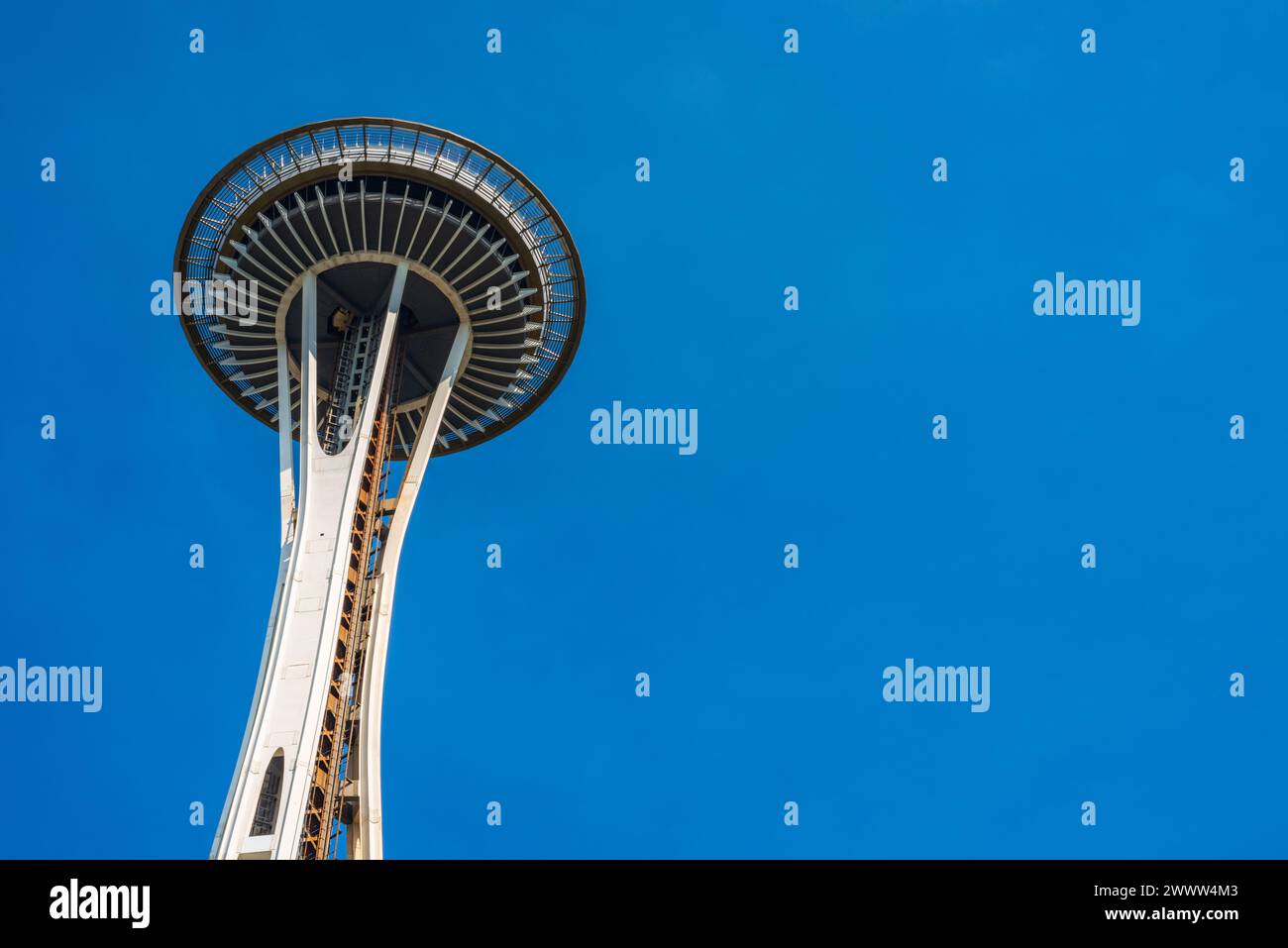 The Space Needle Observation tower in Seattle, Washington, United ...