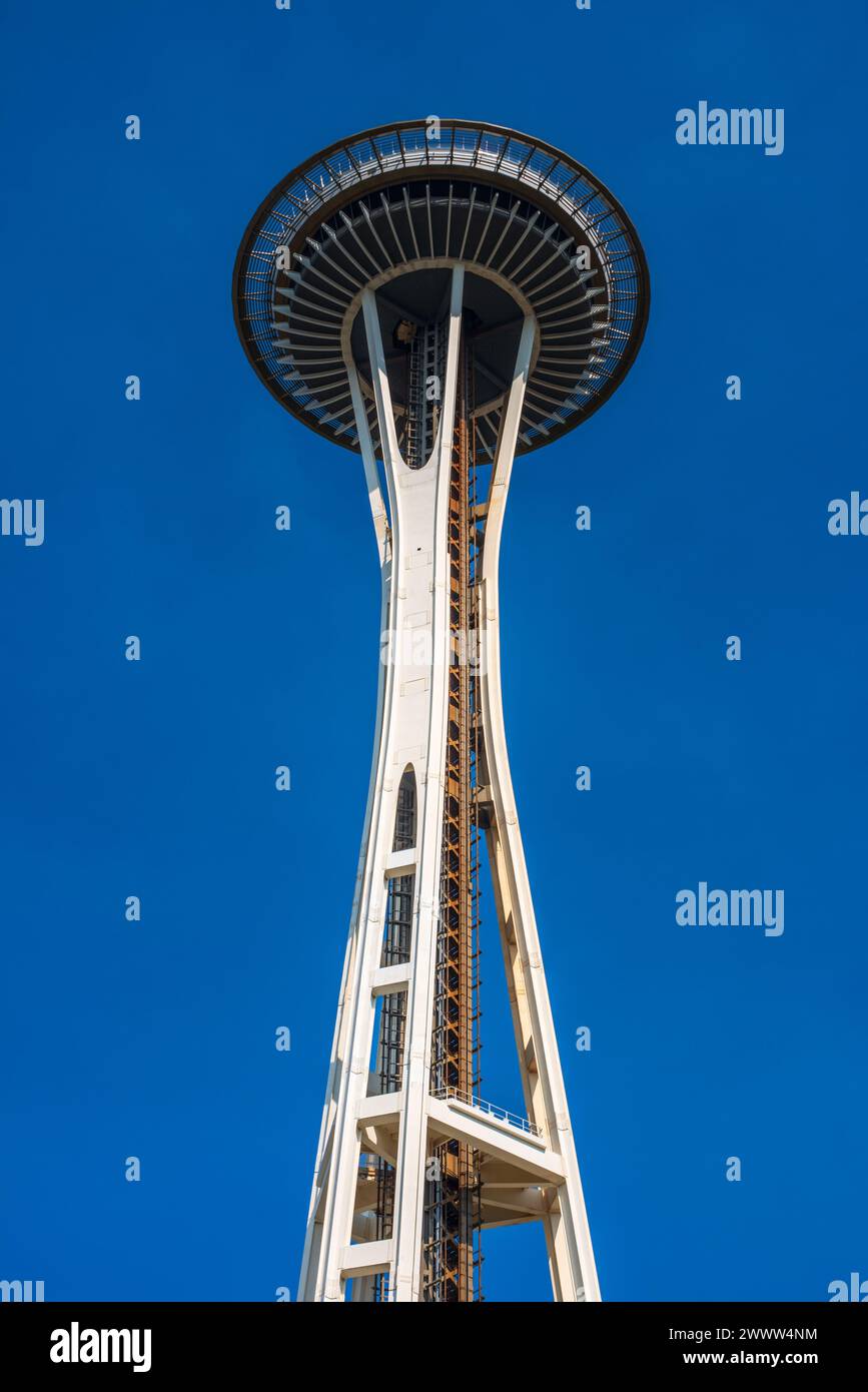 The Space Needle Observation tower in Seattle, Washington, United ...