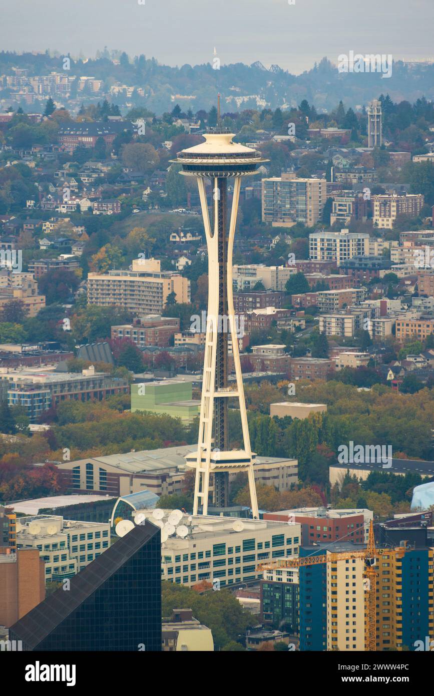 The Space Needle Observation tower in Seattle, Washington, United ...