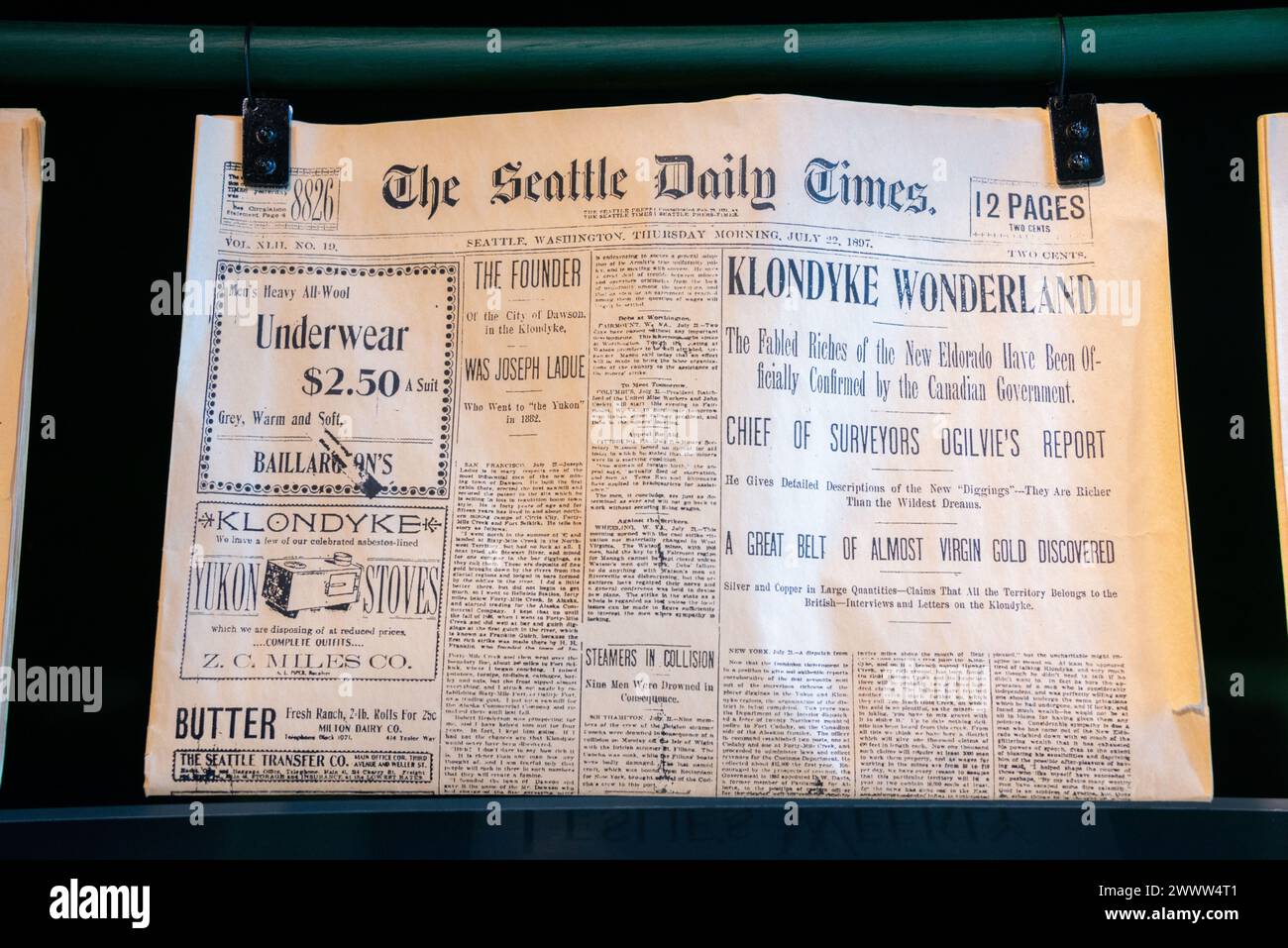 The Klondike Gold Rush National Historical Park in Seattle, Washington ...