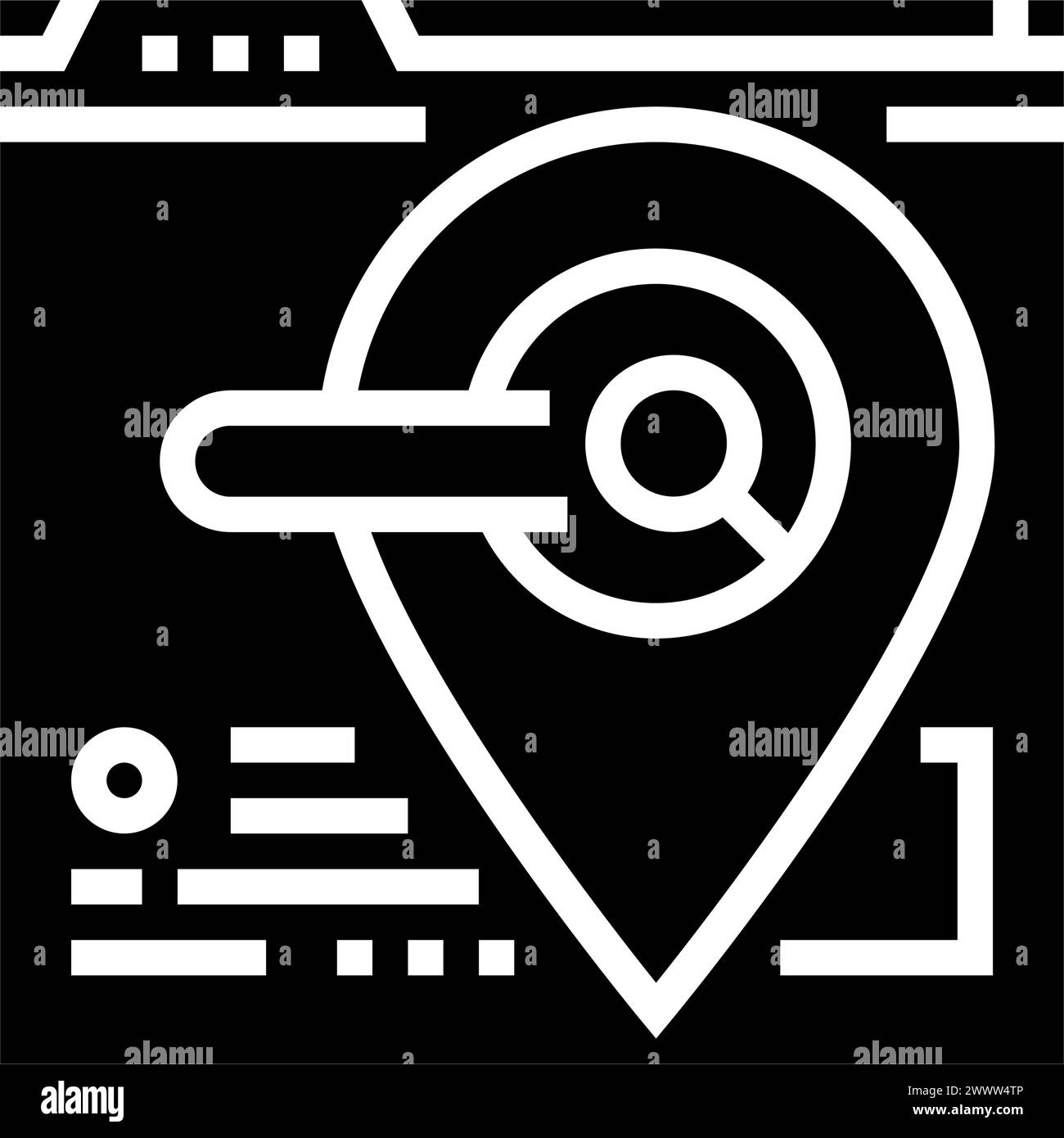 Seo glyph icon pack Black and White Stock Photos & Images - Alamy