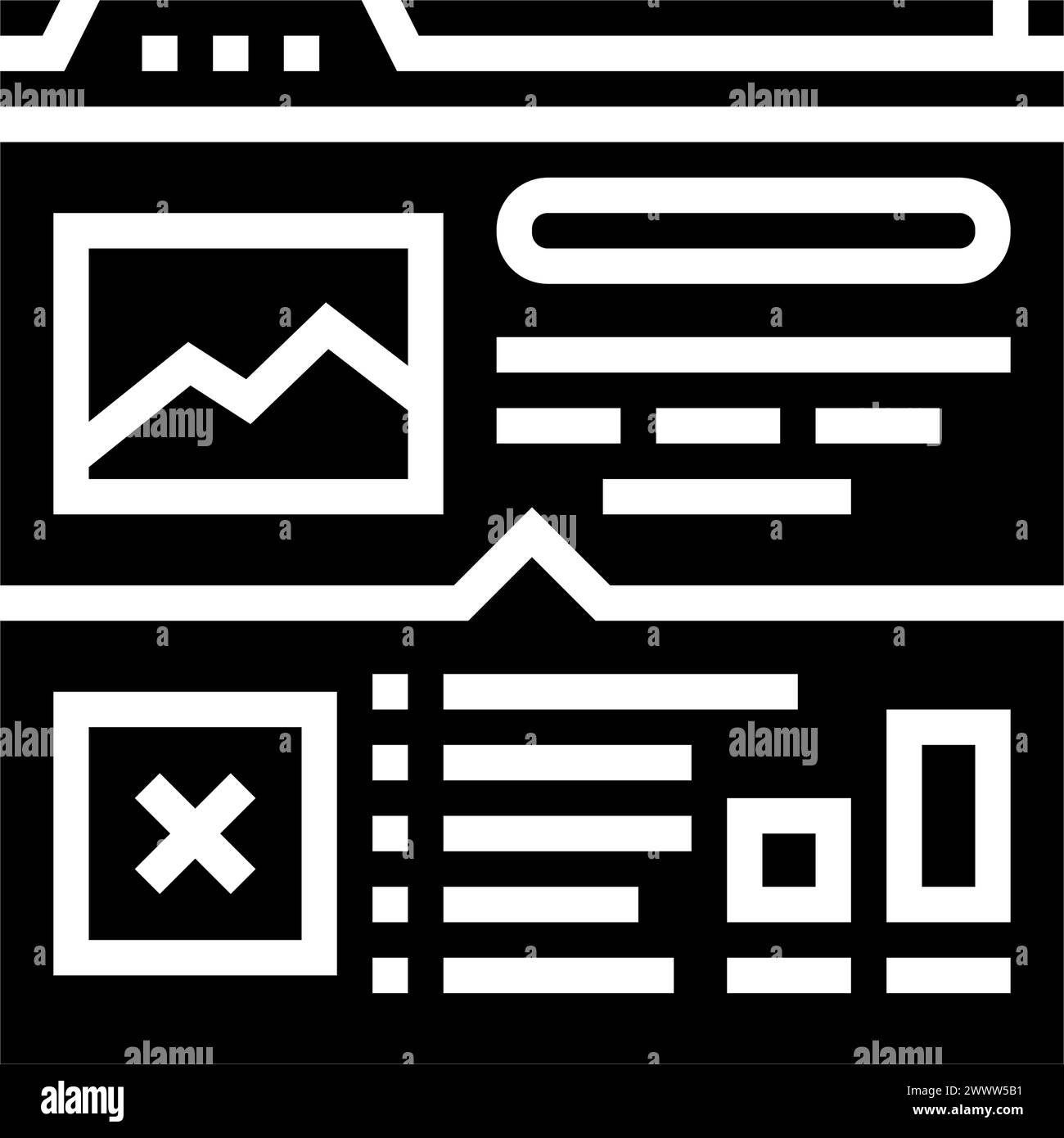 Analysis color glyph icon Cut Out Stock Images & Pictures - Alamy