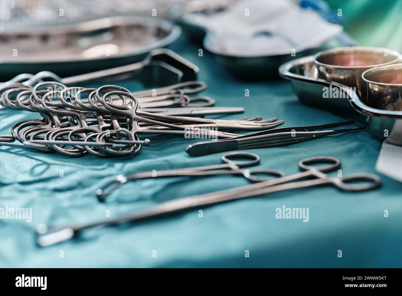 Medical, surgery and steel tools for hospital care in sterile theater ...