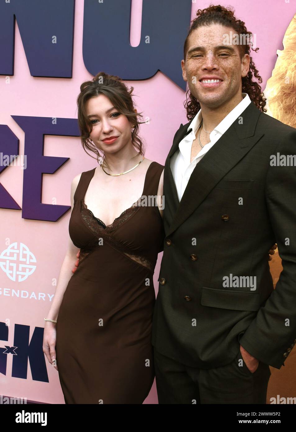 Hollywood, California, USA 25th March 2024 Actress Katelyn Nacon and Actor Xavier Jimenez attend ...