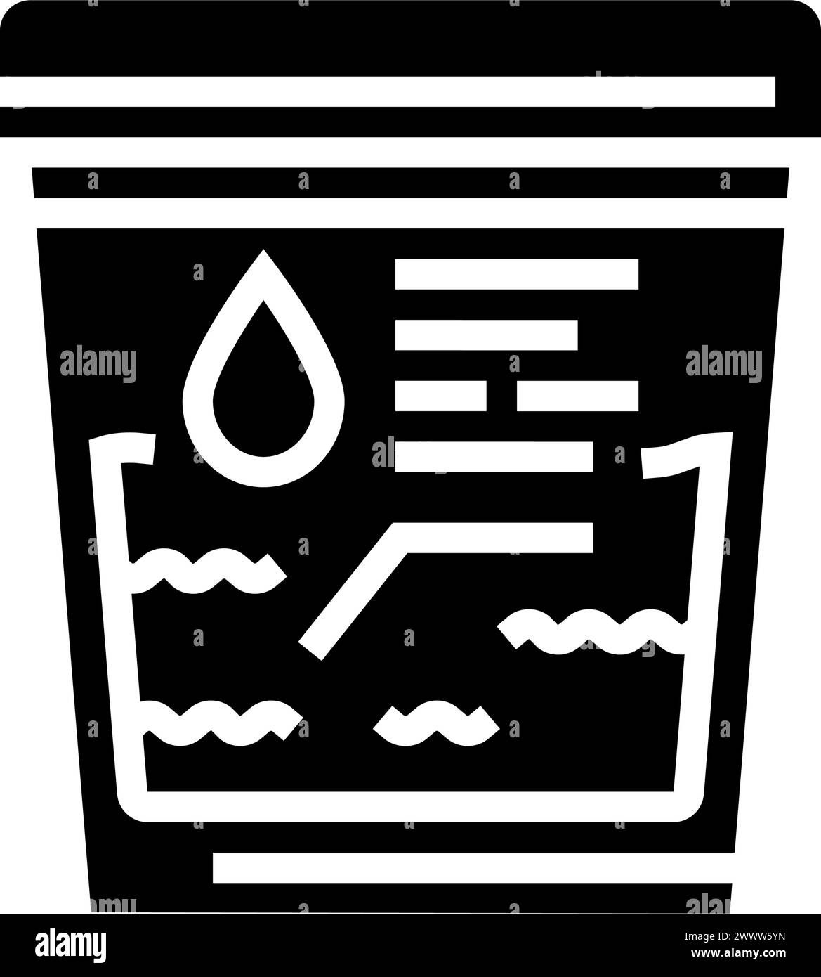 Hematuria Urology Glyph Icon Vector Illustration Stock Vector Image