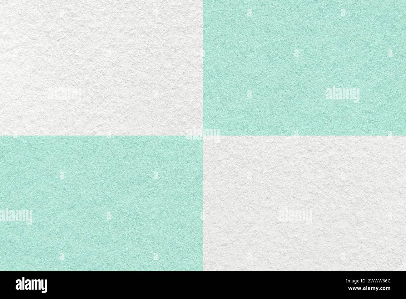 Texture of craft white and light cyan paper background with cells ...