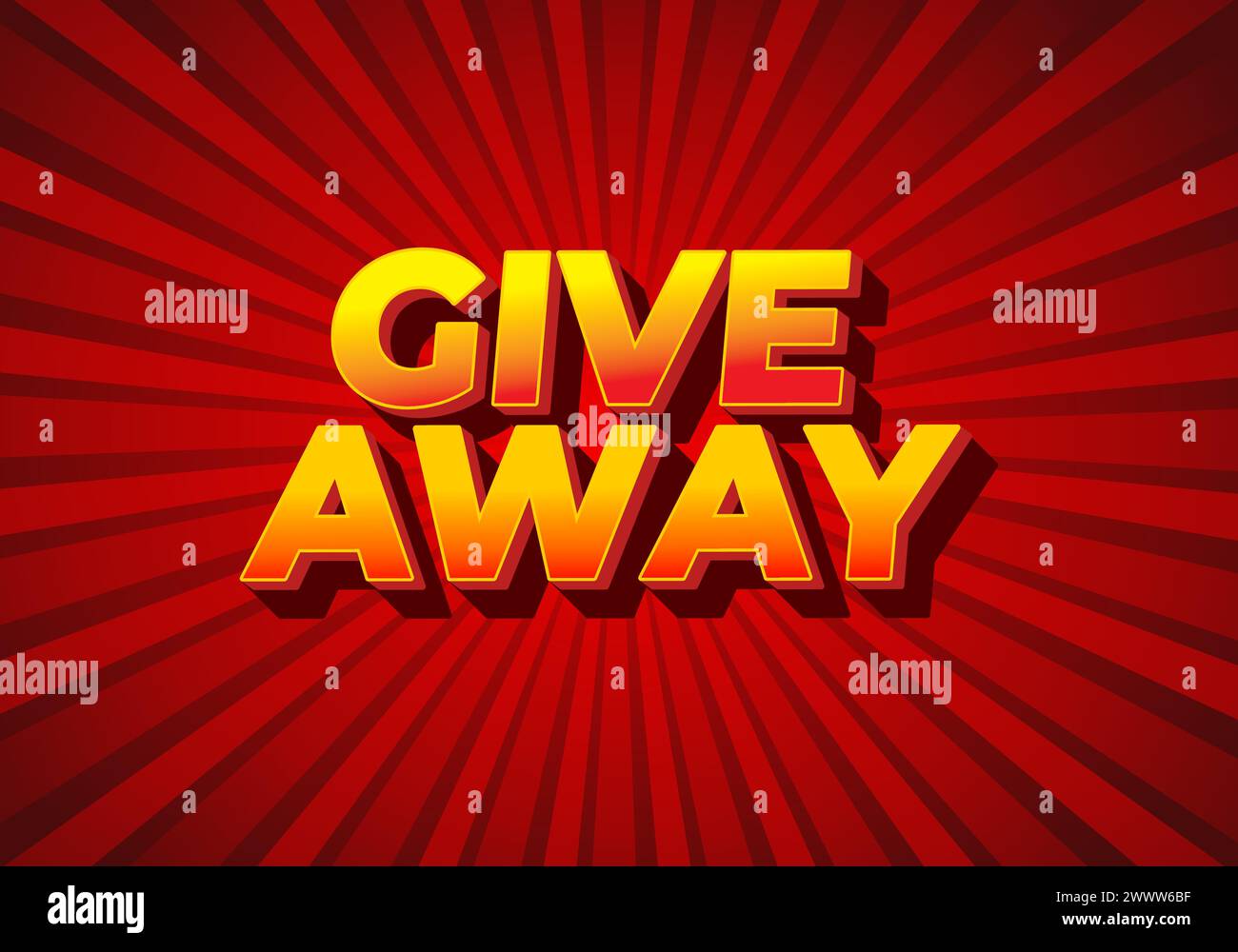 Free giveaway poster Stock Vector Images - Alamy