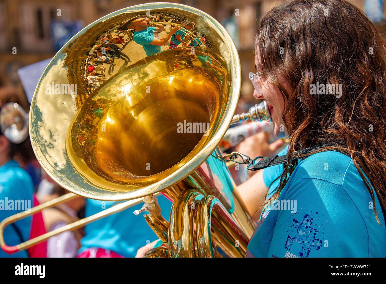 Female Plays Tuba