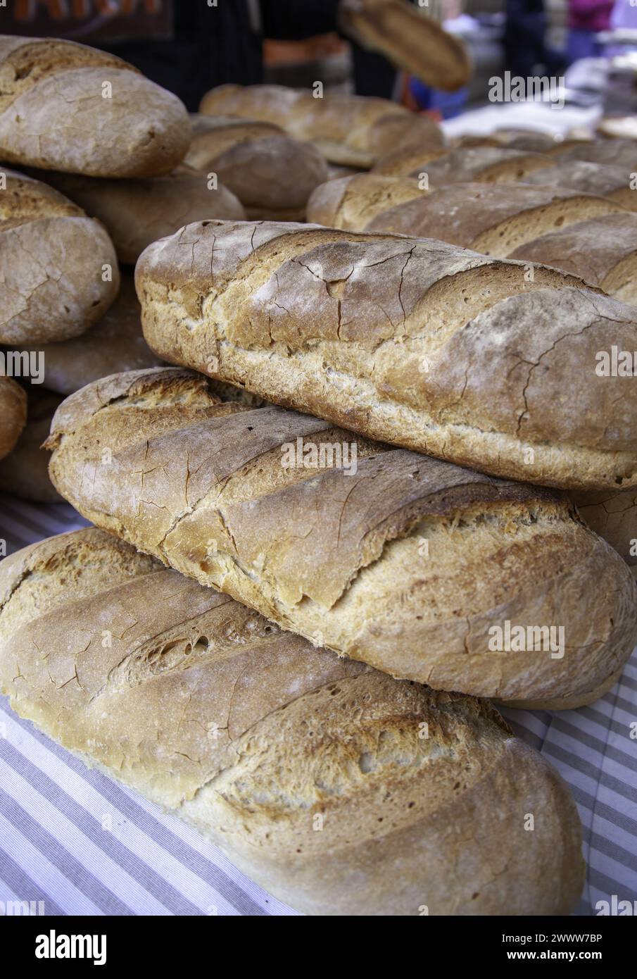 Detail of artisan and traditional bread, daily food, bakery Stock Photo ...