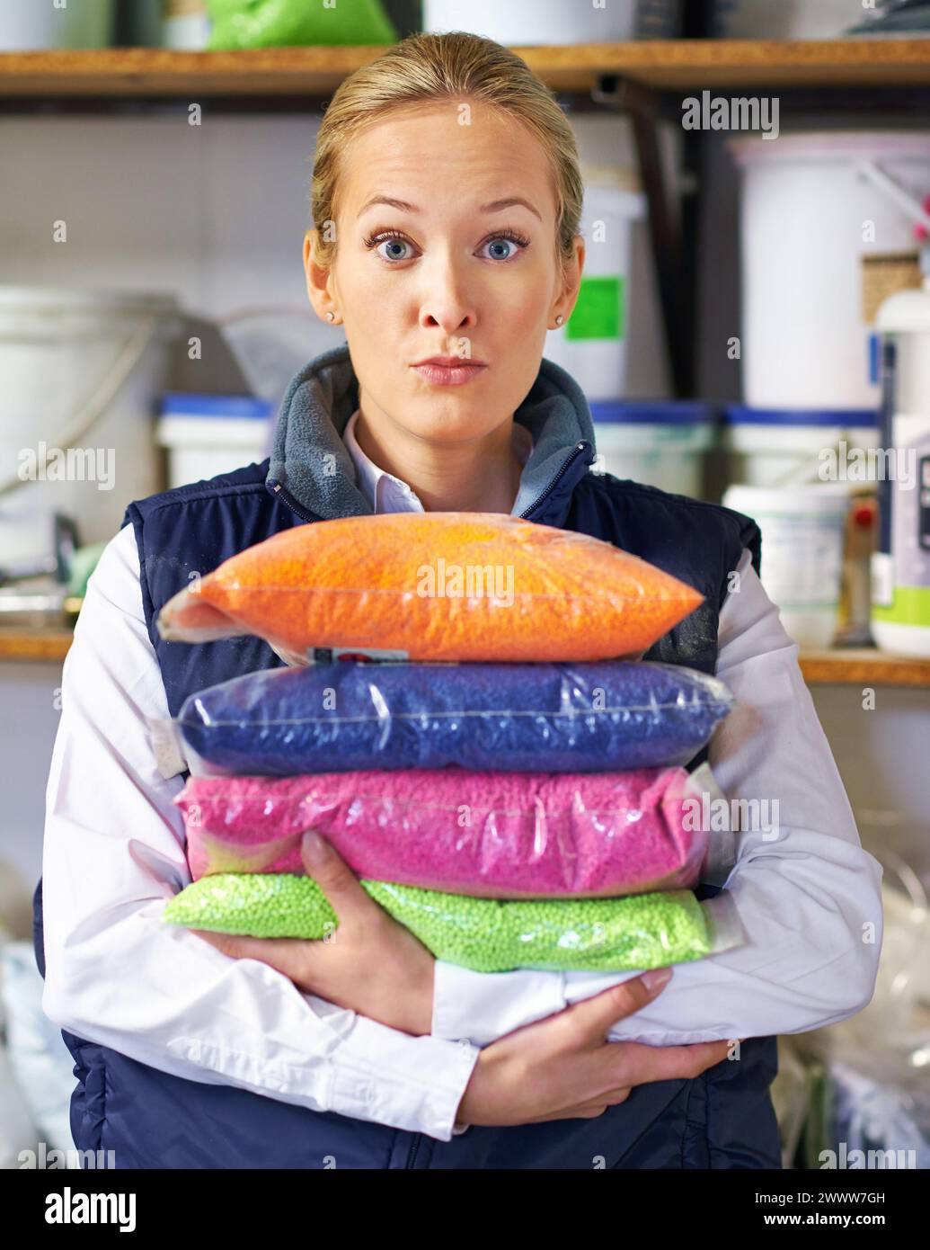 Plastic pellets warehouse hi-res stock photography and images - Alamy