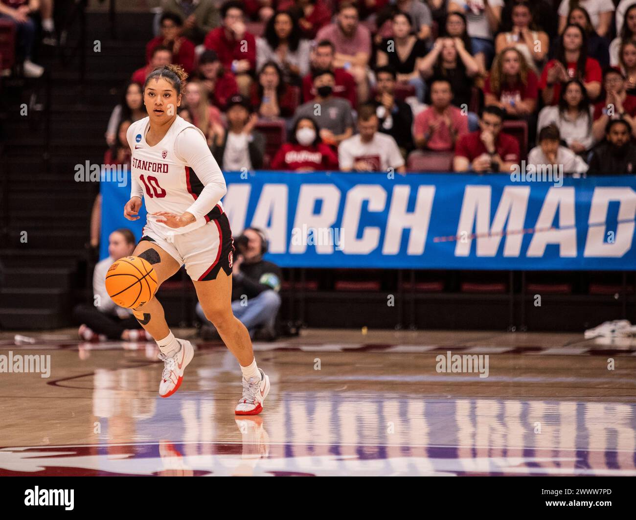 Palo Alto, CA, USA. 24th Mar, 2024. A. Stanford guard Talana Lepolo (10 ...