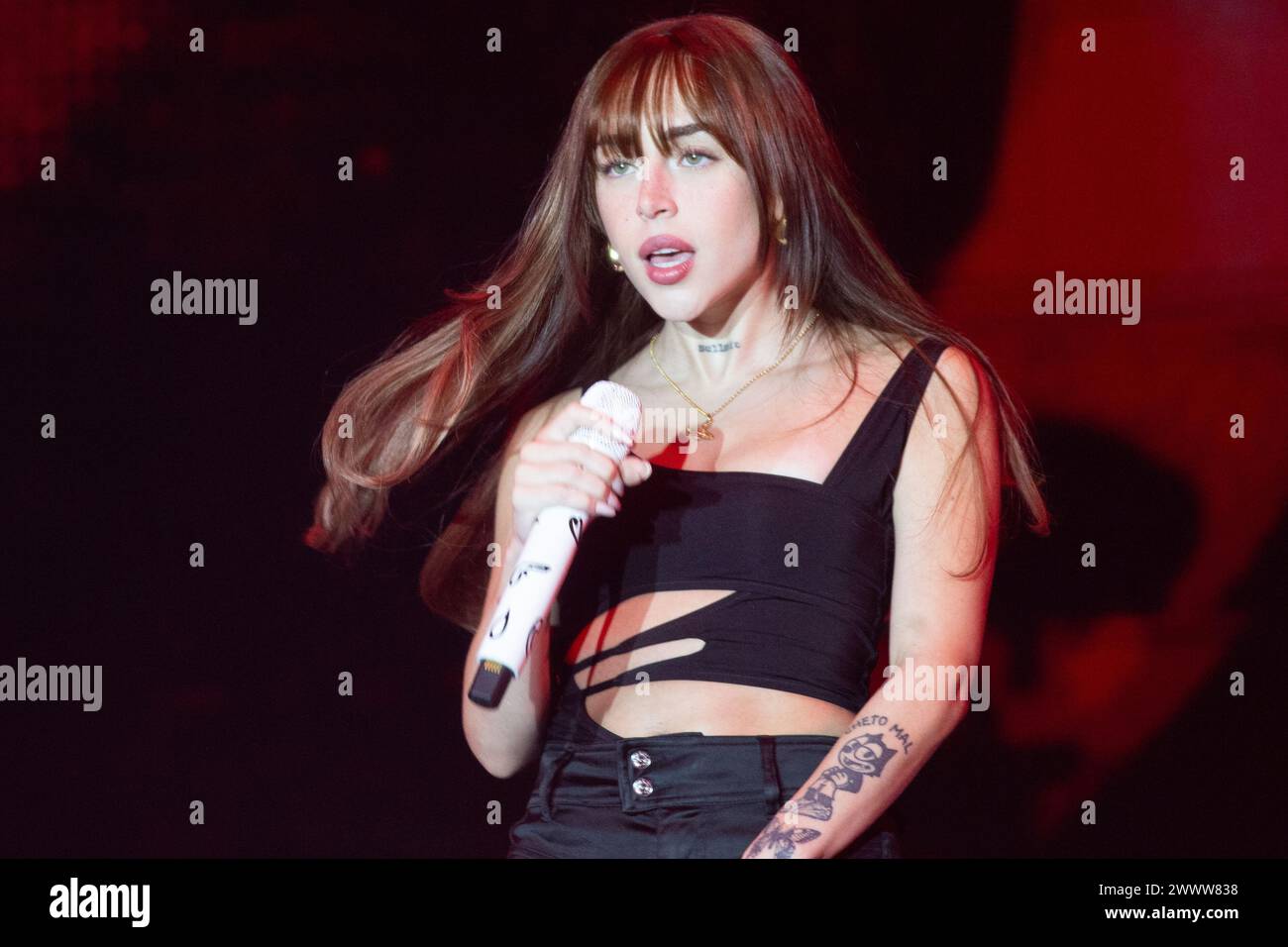 Bogota, Colombia. 24th Mar, 2024. Nicki Nicole, the Argentine singer ...