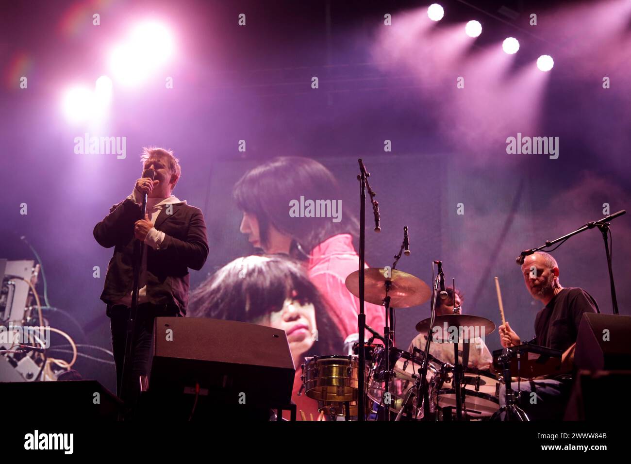 Mexico City, Mexico. 25th Mar, 2024. James Murphy of LCD Soundsystem is ...