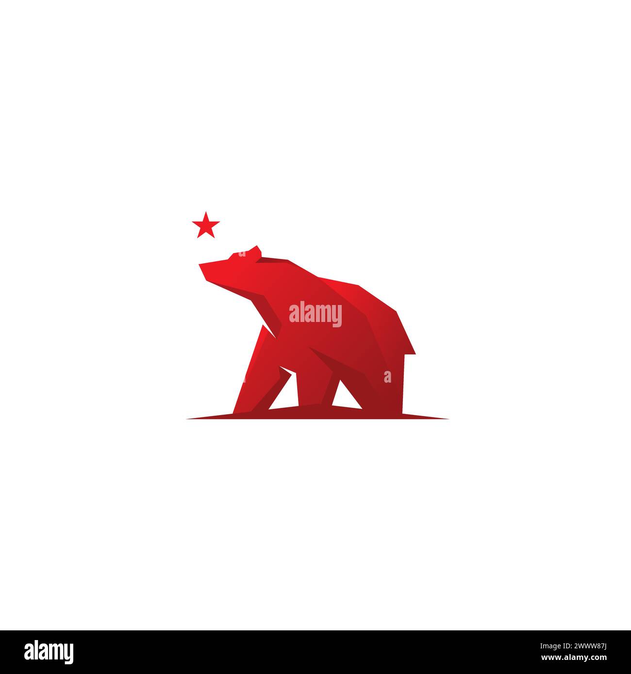 Abstract bear logo Cut Out Stock Images & Pictures - Alamy