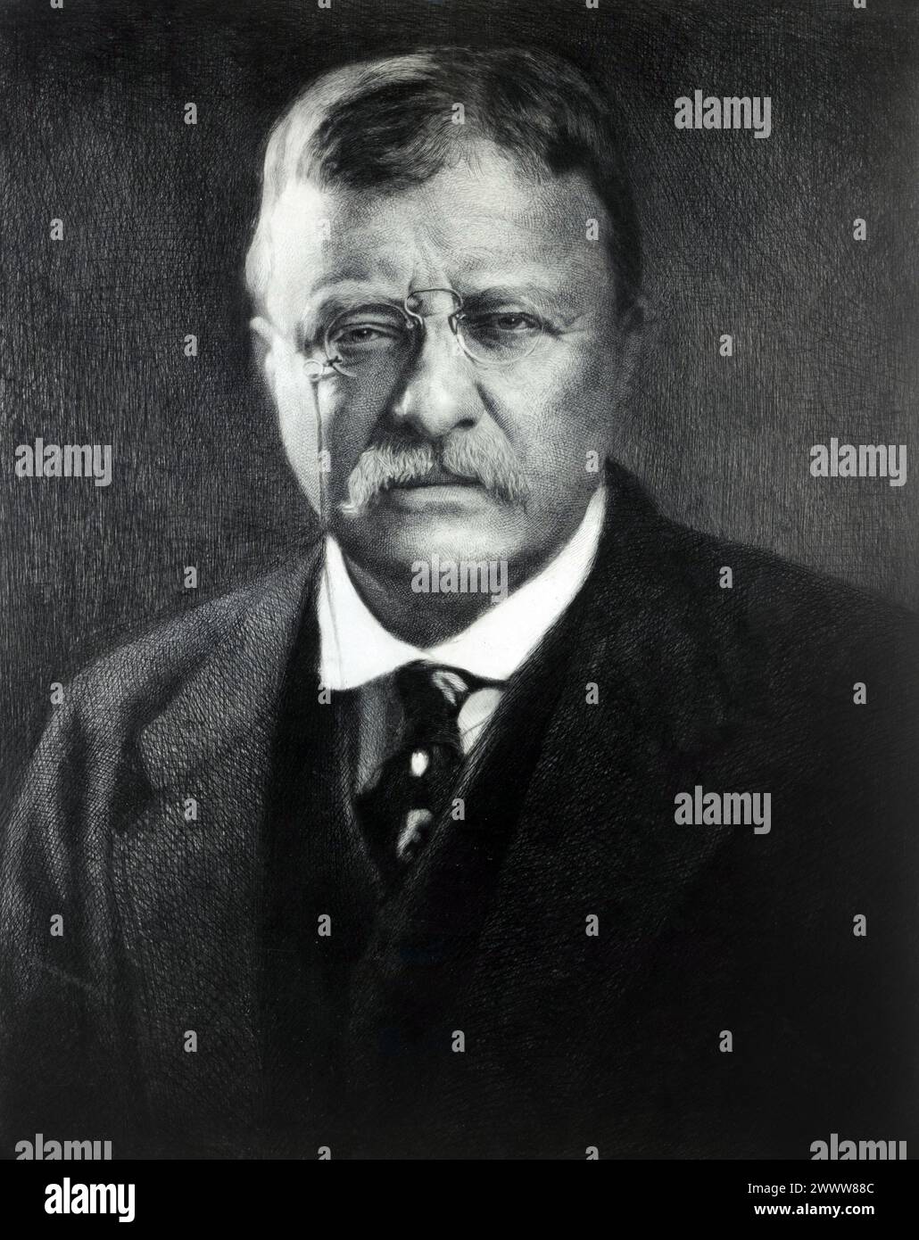 Theodore roosevelt illustration hi-res stock photography and images - Alamy