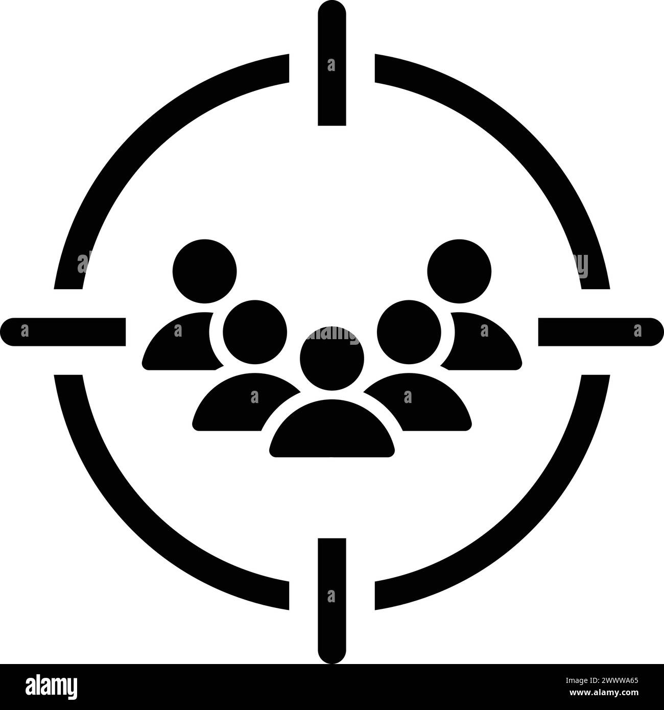 Audience, customer, target icon. Stunning design suitable for web ...