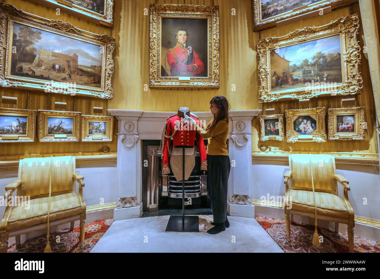 Apsley House, London UK 26 March 2024 Olivia Fryman Keeper at Apsley ...