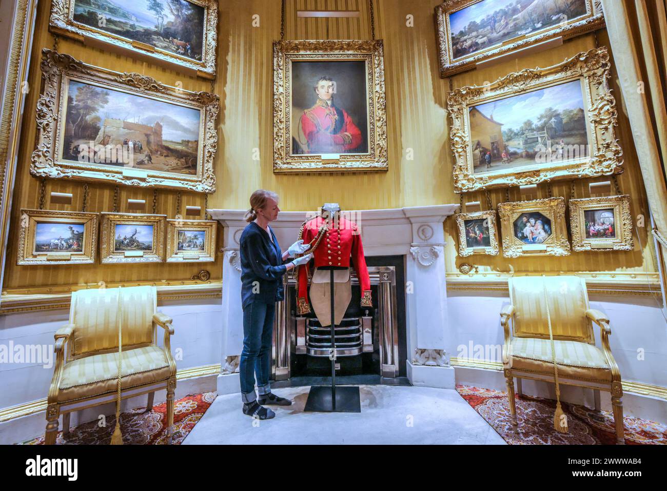 Apsley House, London UK 26 March 2024 Alex Seth -Smith Textile ...