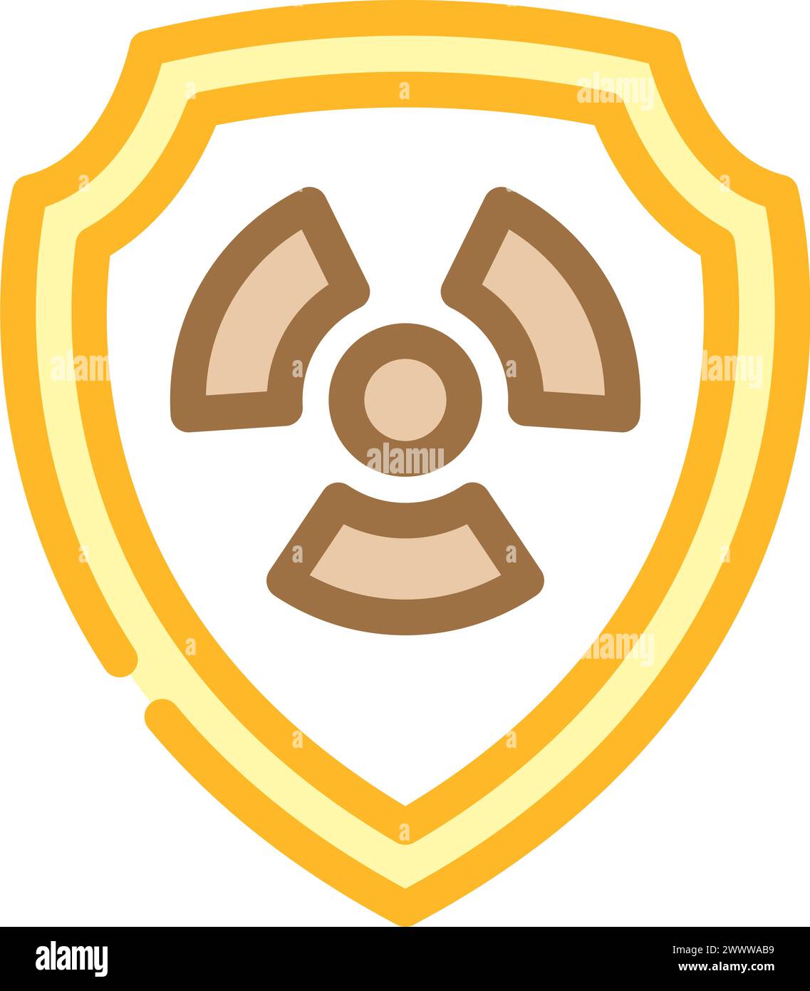 security nuclear energy color icon vector illustration Stock Vector ...