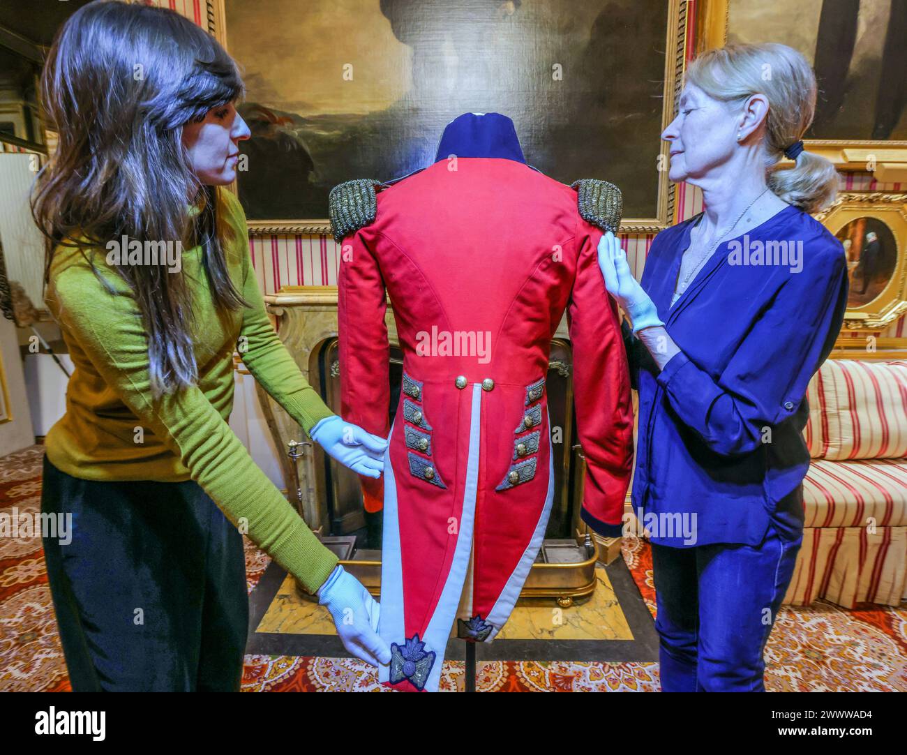 Galss cabinet with uniforms hi-res stock photography and images - Alamy