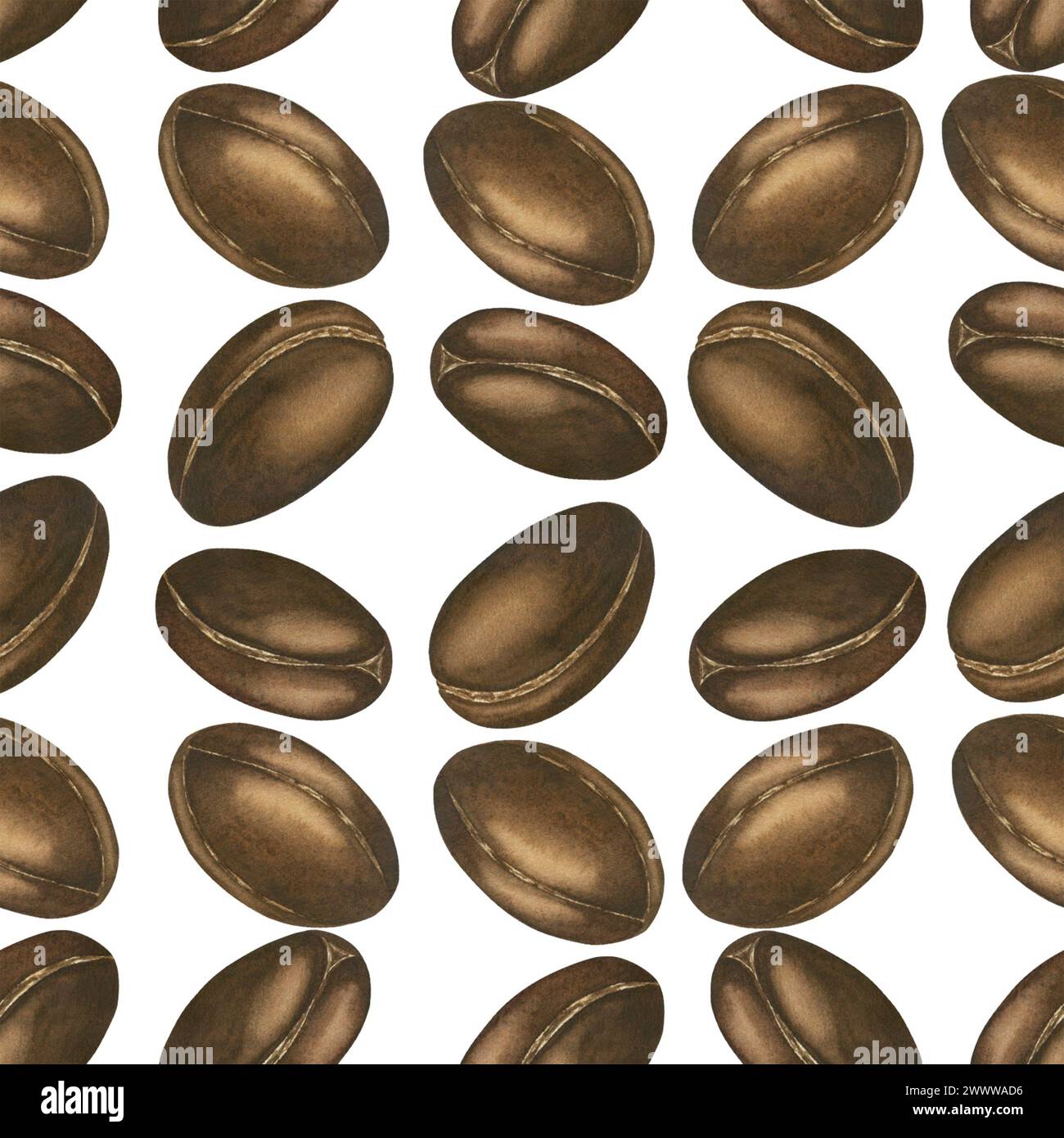 Seamless pattern of Argan tree seeds. Brown Argan nut with leaves ...