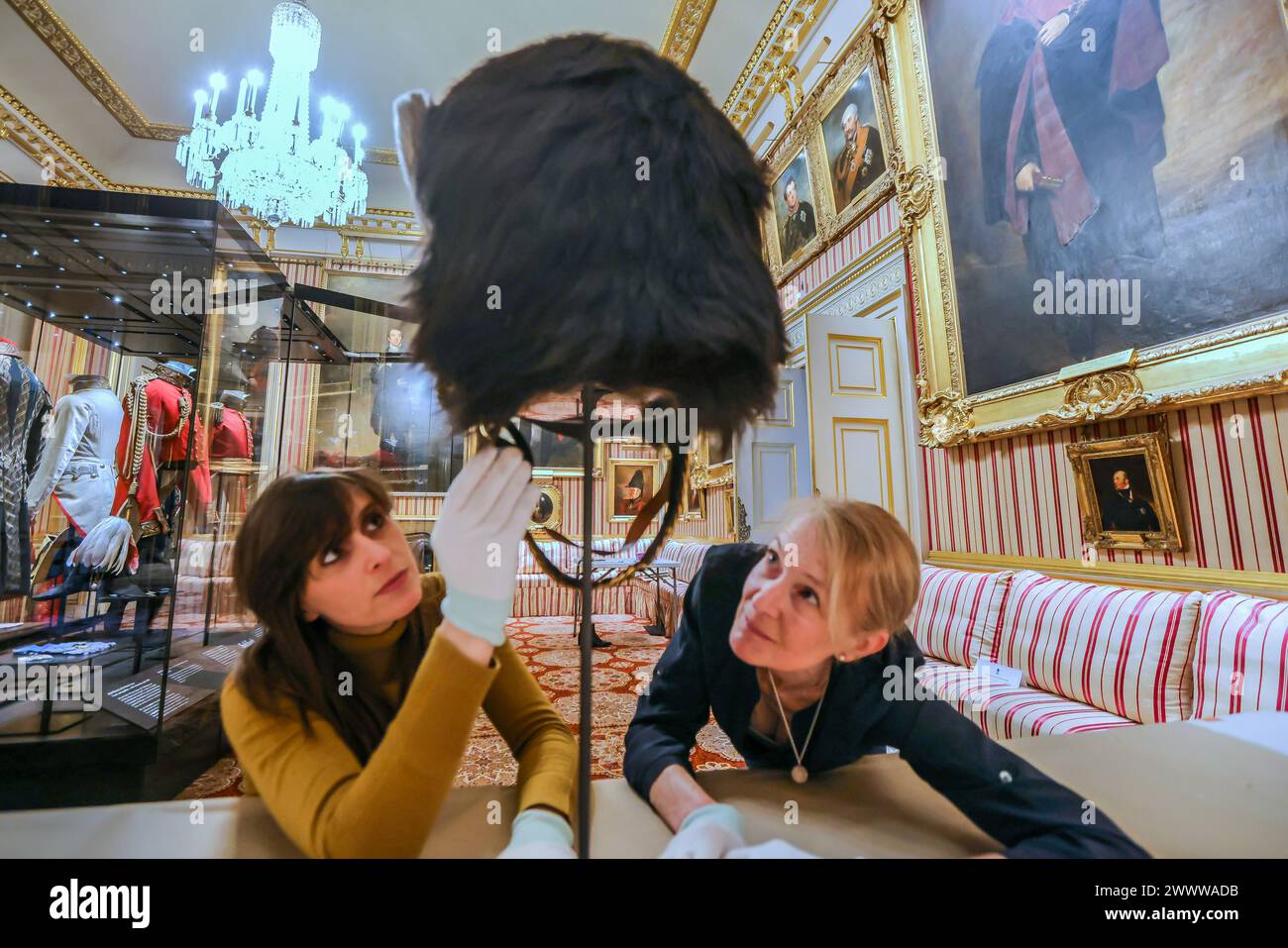 Apsley House, London UK 26 March 2024 (L) Olivia Fryman Keeper at ...