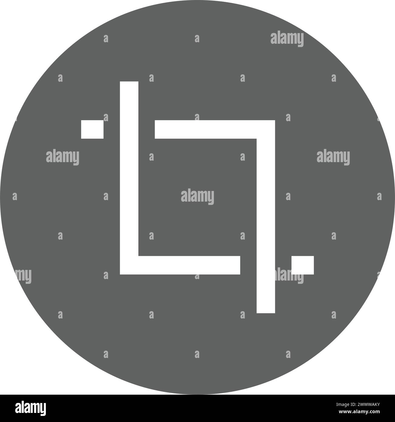 Crop, tool, transform icon. Use for designing and developing websites ...