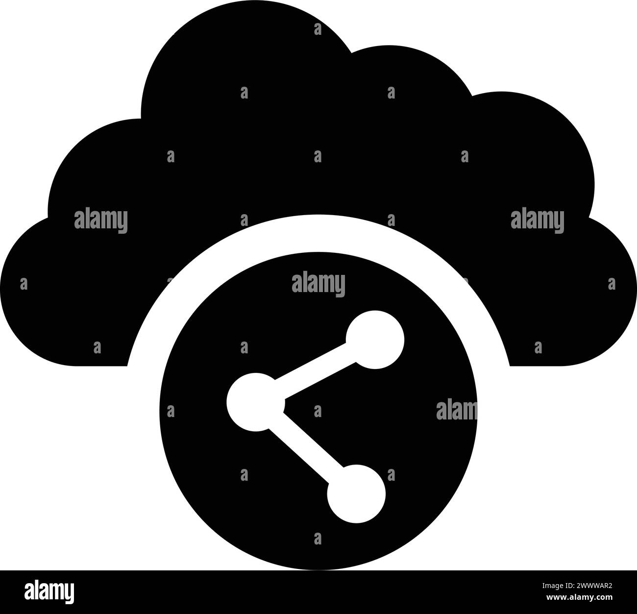 Cloud share Stock Vector Images - Alamy