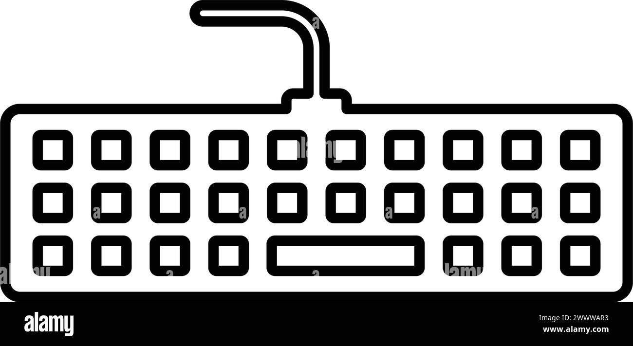 Computer, hardware, keyboard icon. Commercial use, printed files and ...