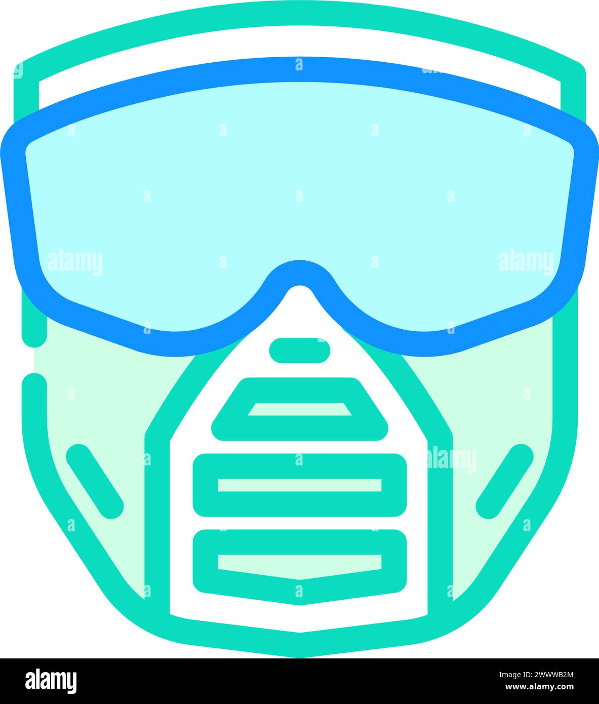 mask paintball game color icon vector illustration Stock Vector Image & Art - Alamy