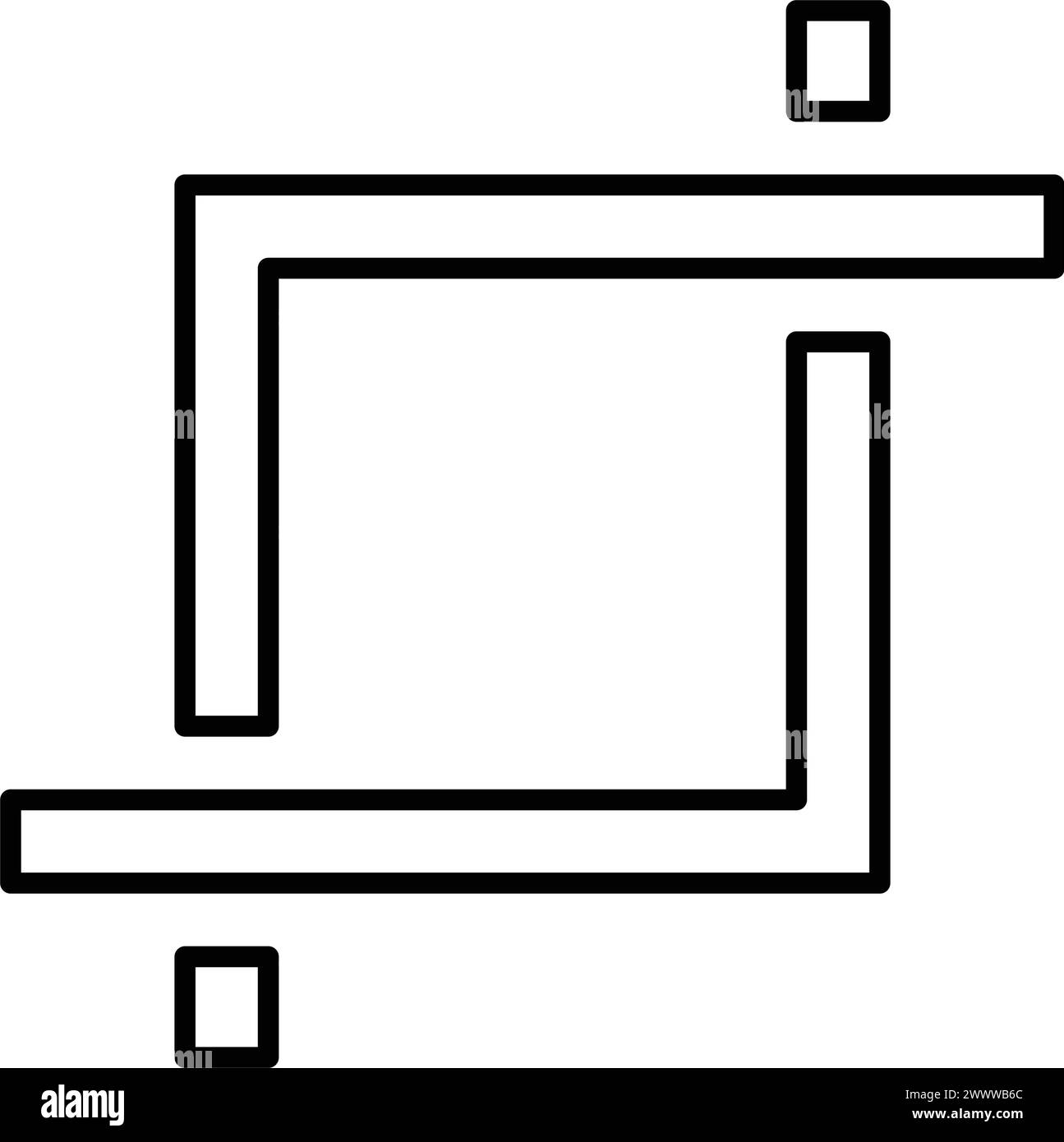 Crop, tool, transform icon. Use for designing and developing websites ...