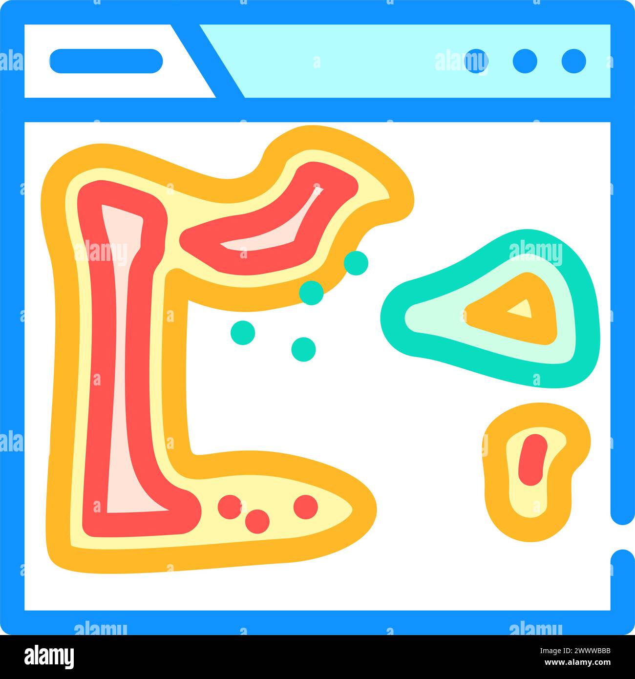 heatmap ux ui design color icon vector illustration Stock Vector Image & Art - Alamy