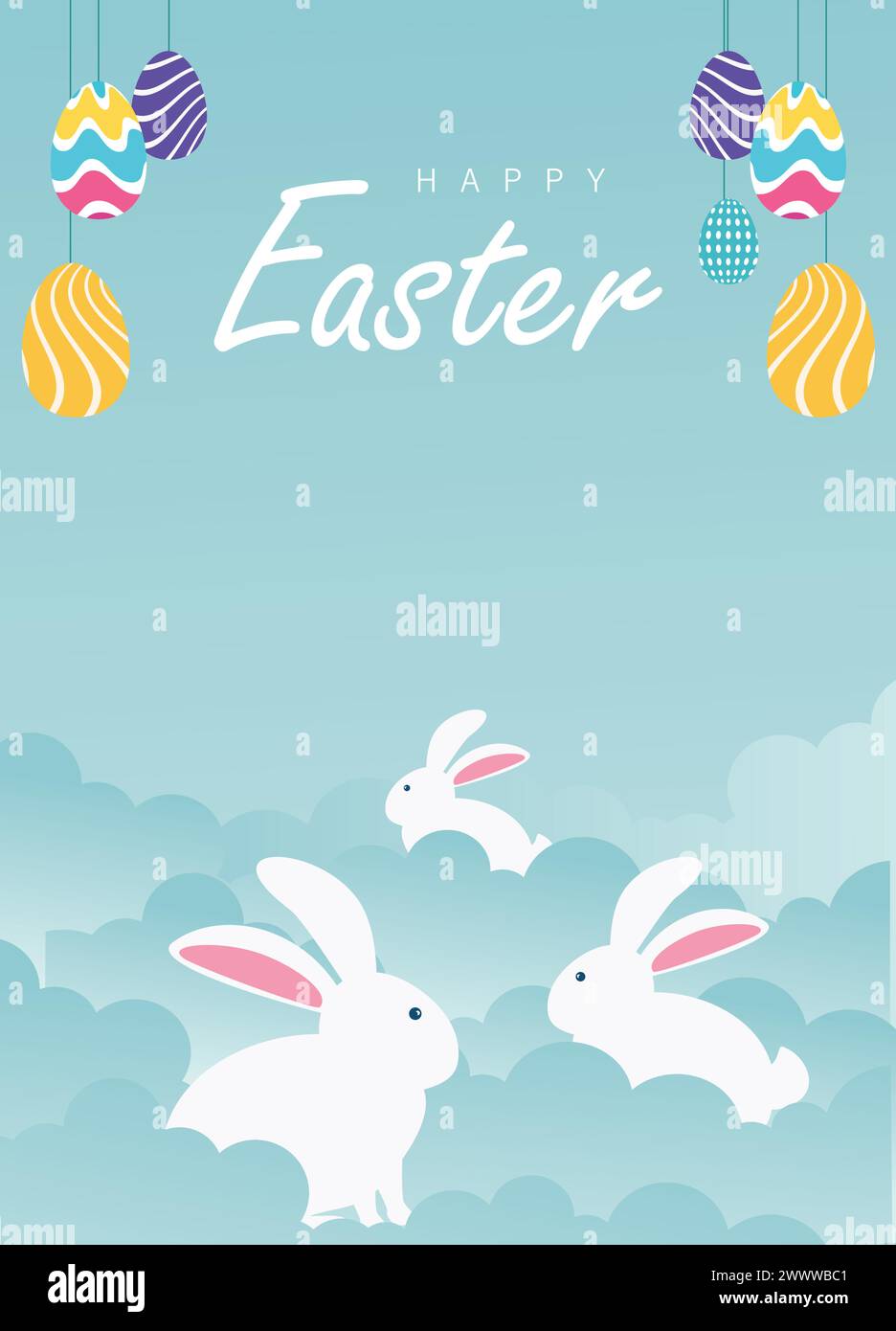 Happy easter car bunny Stock Vector Images - Alamy