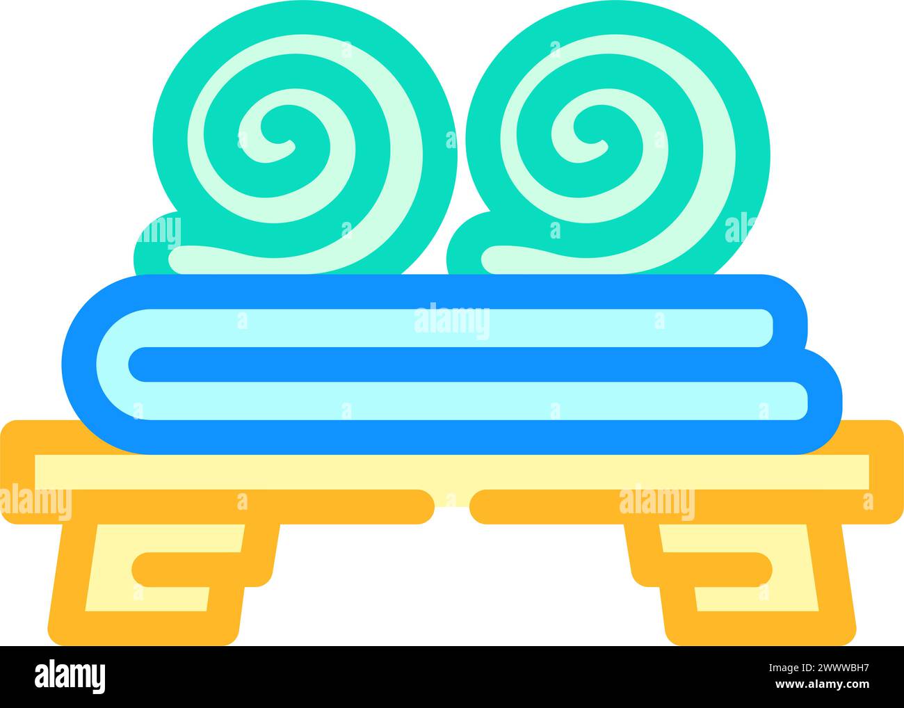 Sauna steam spa health icons set vector room accessories hi-res stock ...