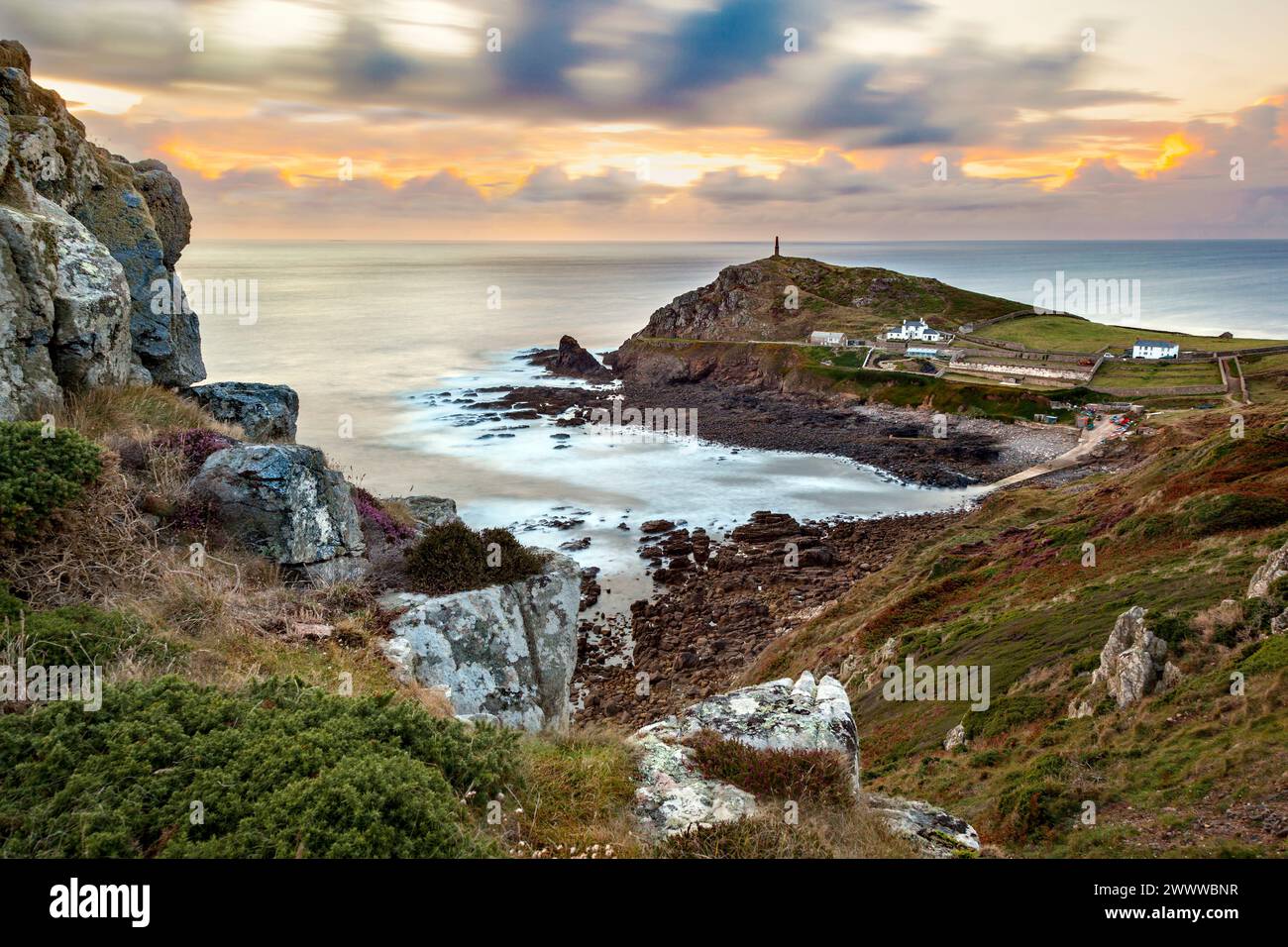 Cape cornwall carn gloose hi-res stock photography and images - Alamy