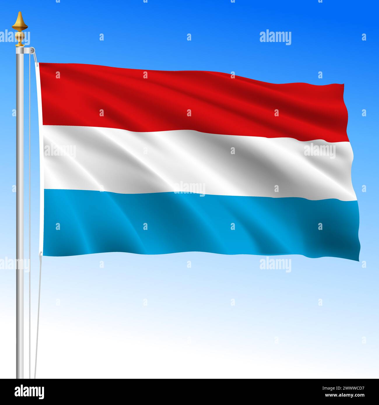 Luxembourg government flag hi-res stock photography and images - Alamy