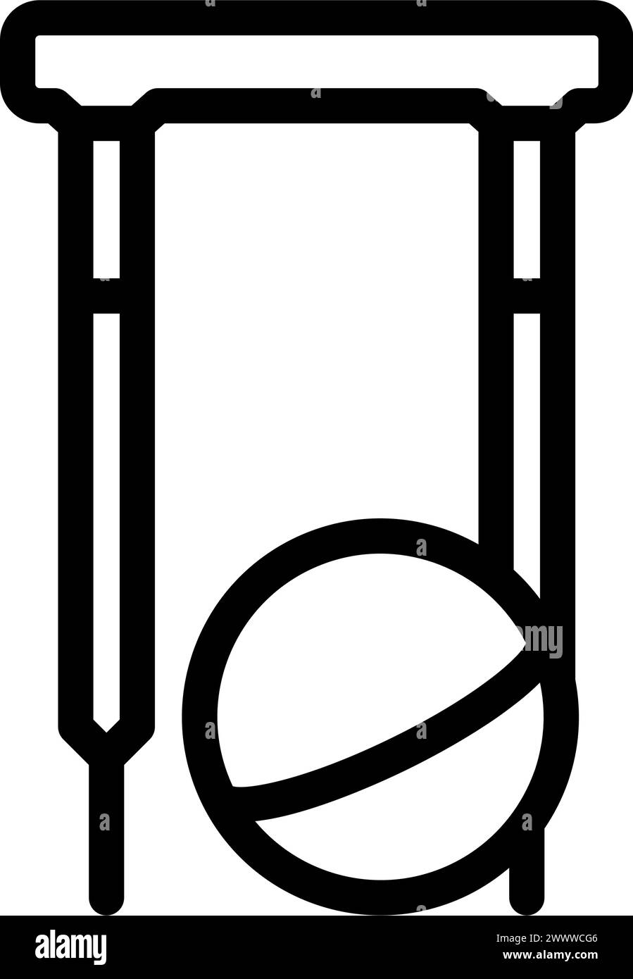 Rover Croquet Game Line Icon Vector Illustration Stock Vector Image And Art Alamy