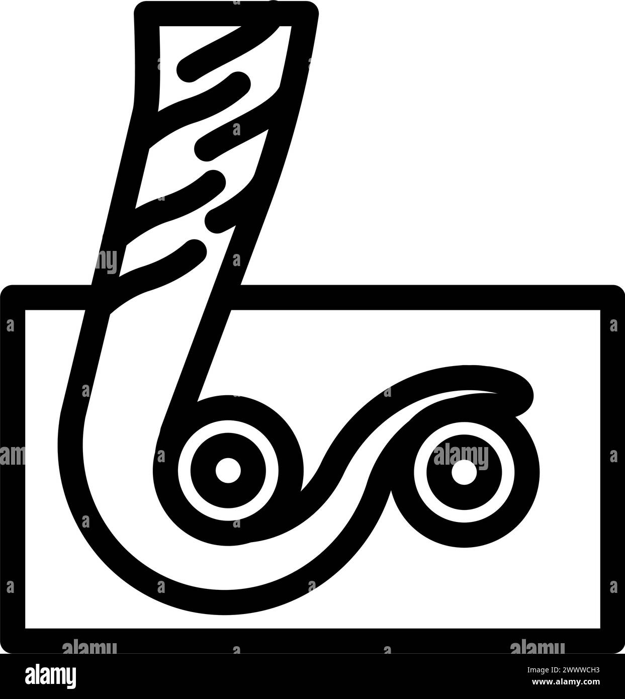 forming blacksmith metal line icon vector illustration Stock Vector ...