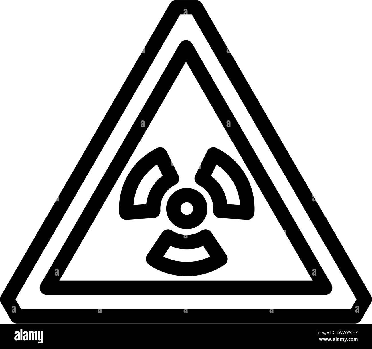 energy symbol nuclear line icon vector illustration Stock Vector Image ...