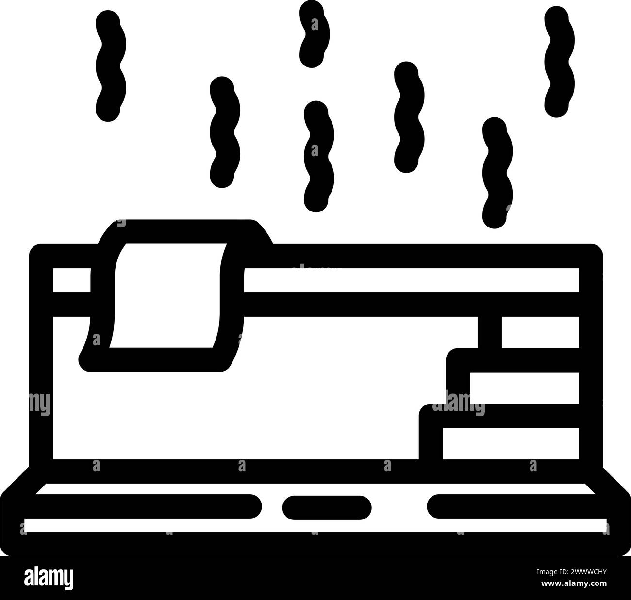 bathing sauna line icon vector illustration Stock Vector Image & Art - Alamy