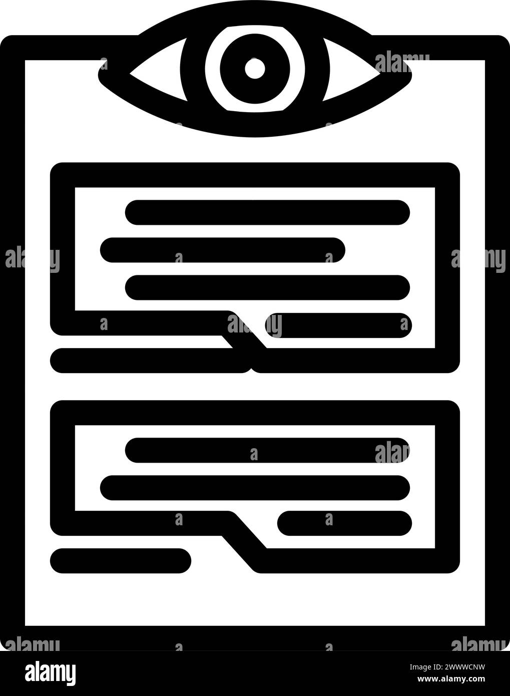 visual feedback ux ui design line icon vector illustration Stock Vector ...